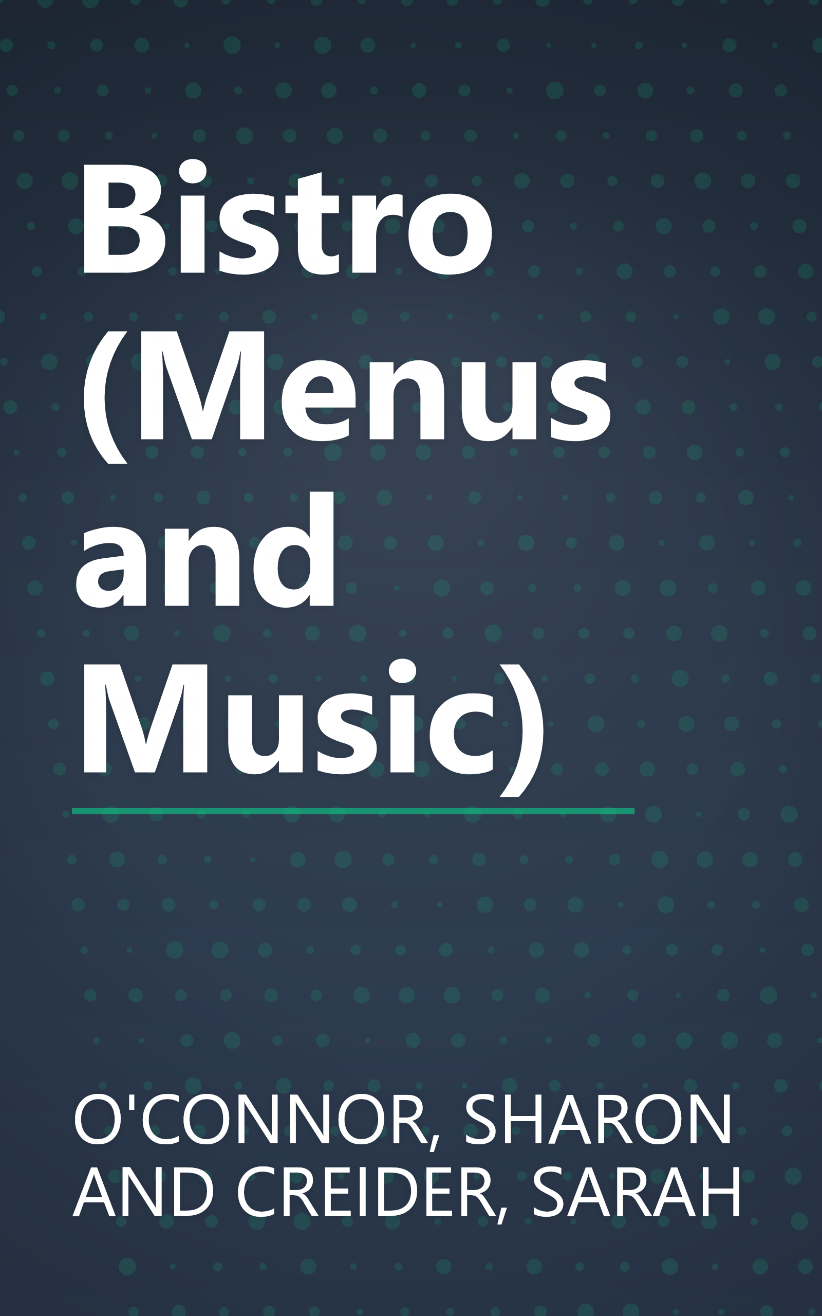 Bistro (Menus and Music) book cover