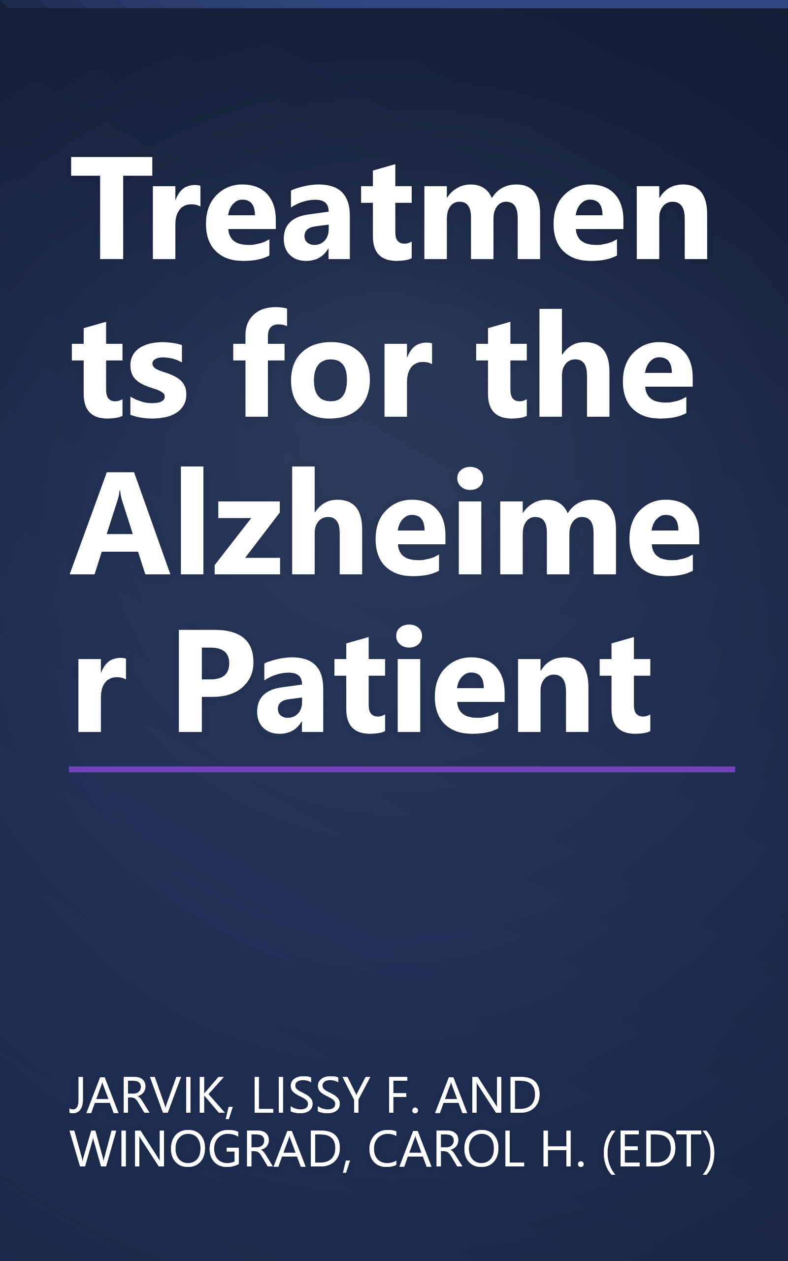 Treatments for the Alzheimer Patient book cover