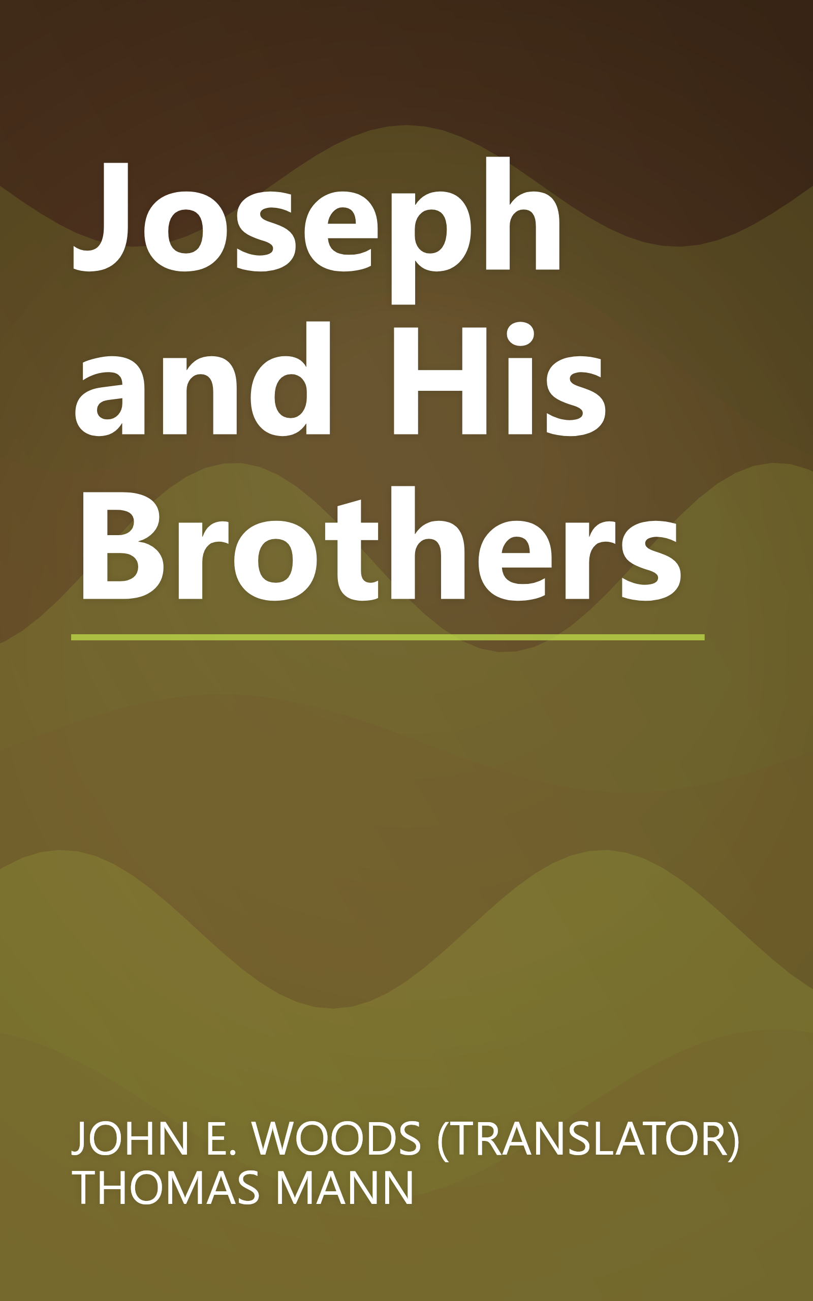 Joseph and His Brothers book cover