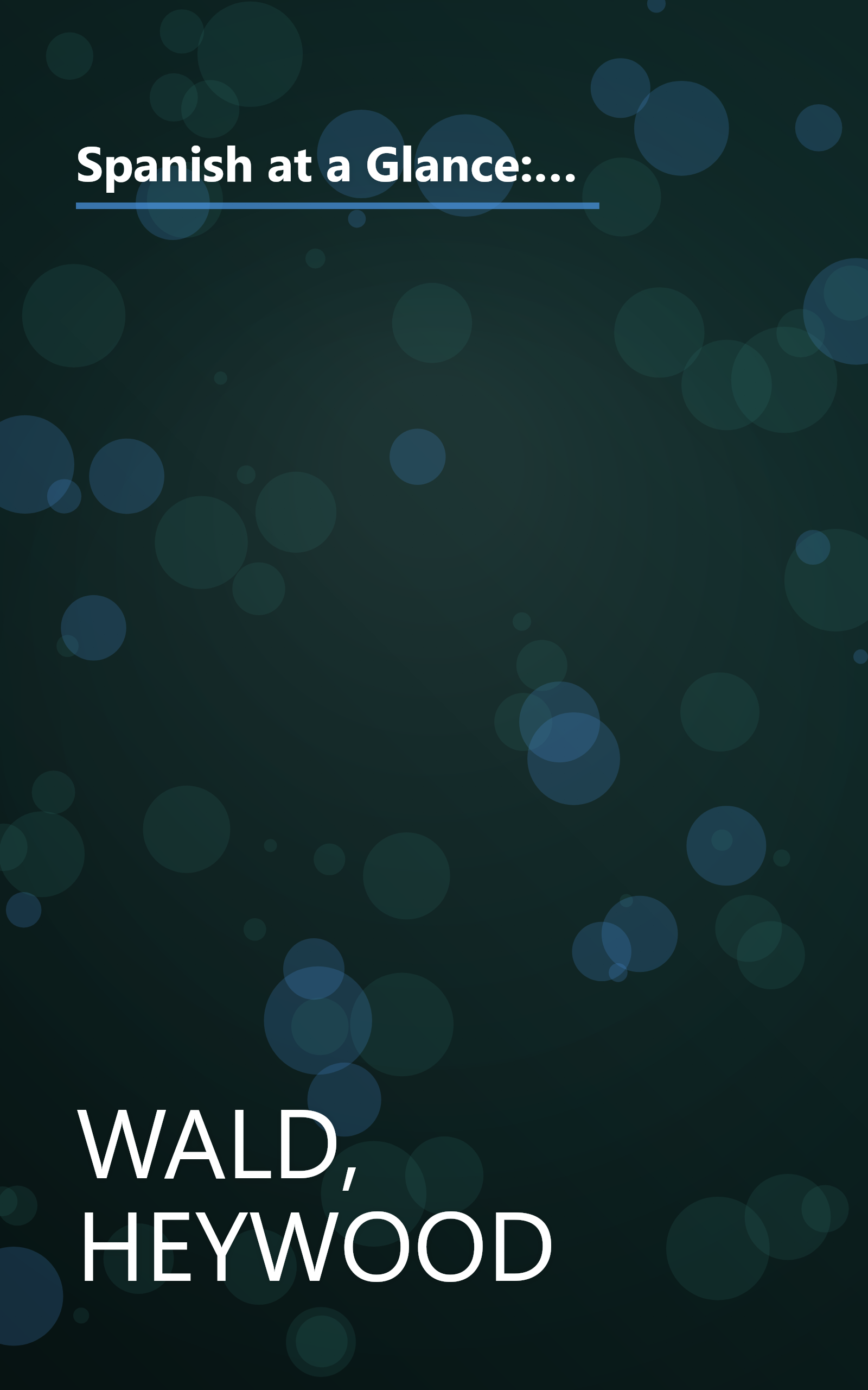Spanish at a Glance: Phrase Book & Dictionary for Travelers (Barron's Languages at a Glance Series) (Spanish Edition) book cover