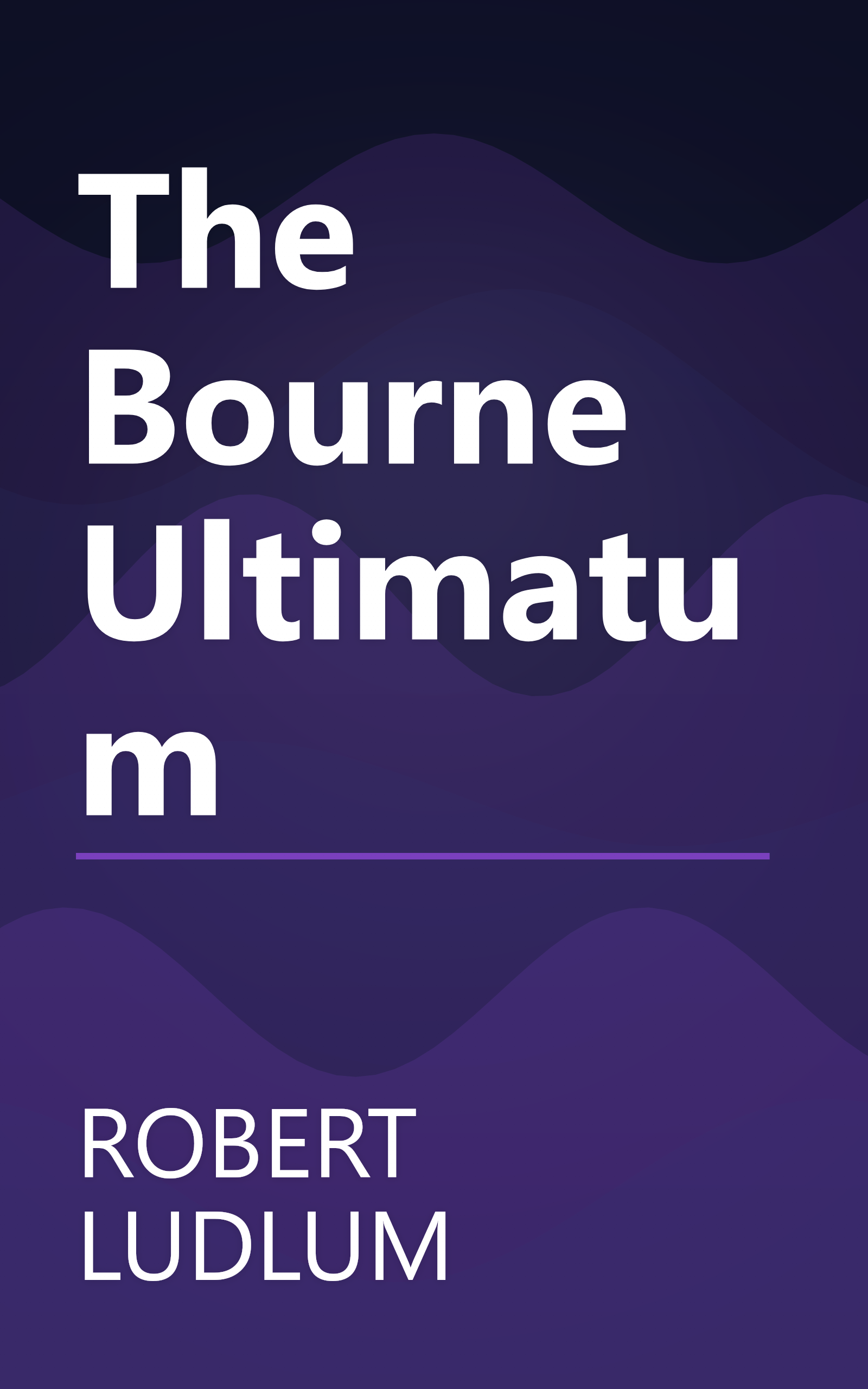 The Bourne Ultimatum book cover