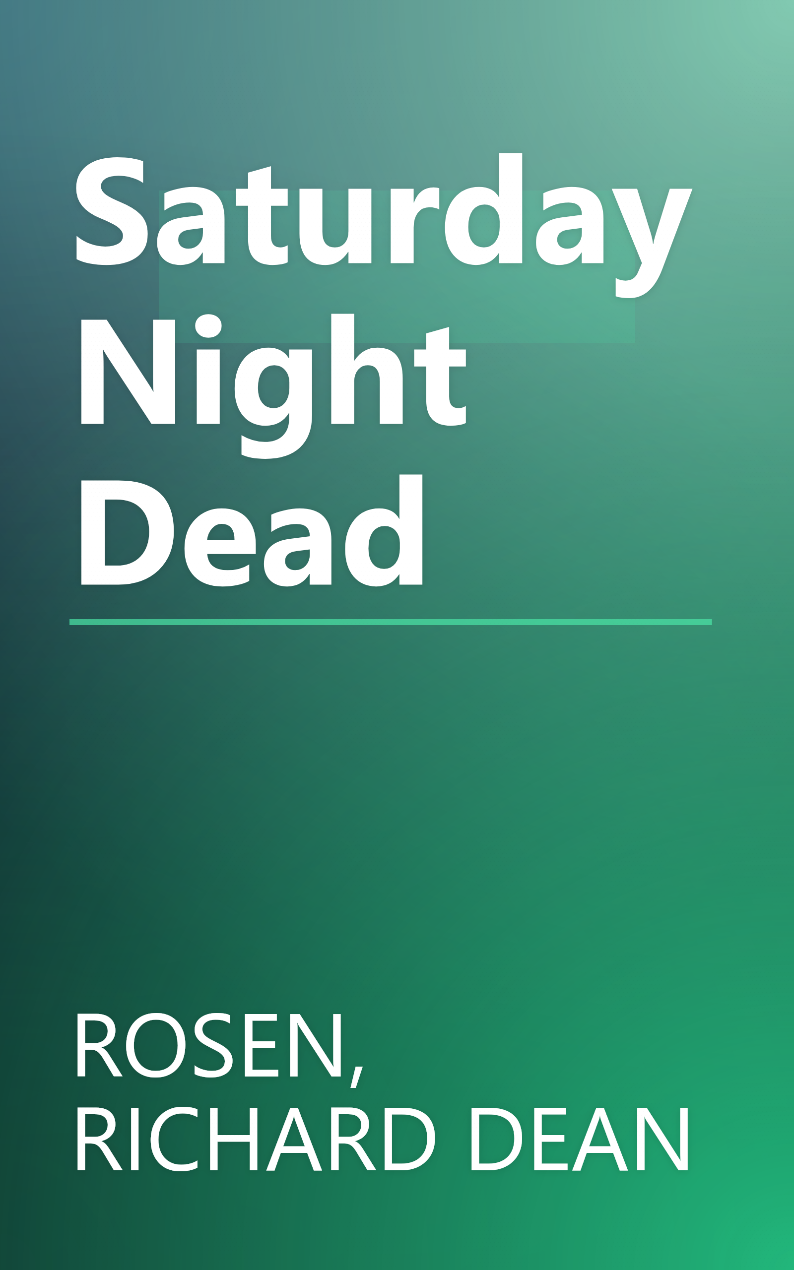 Saturday Night Dead book cover