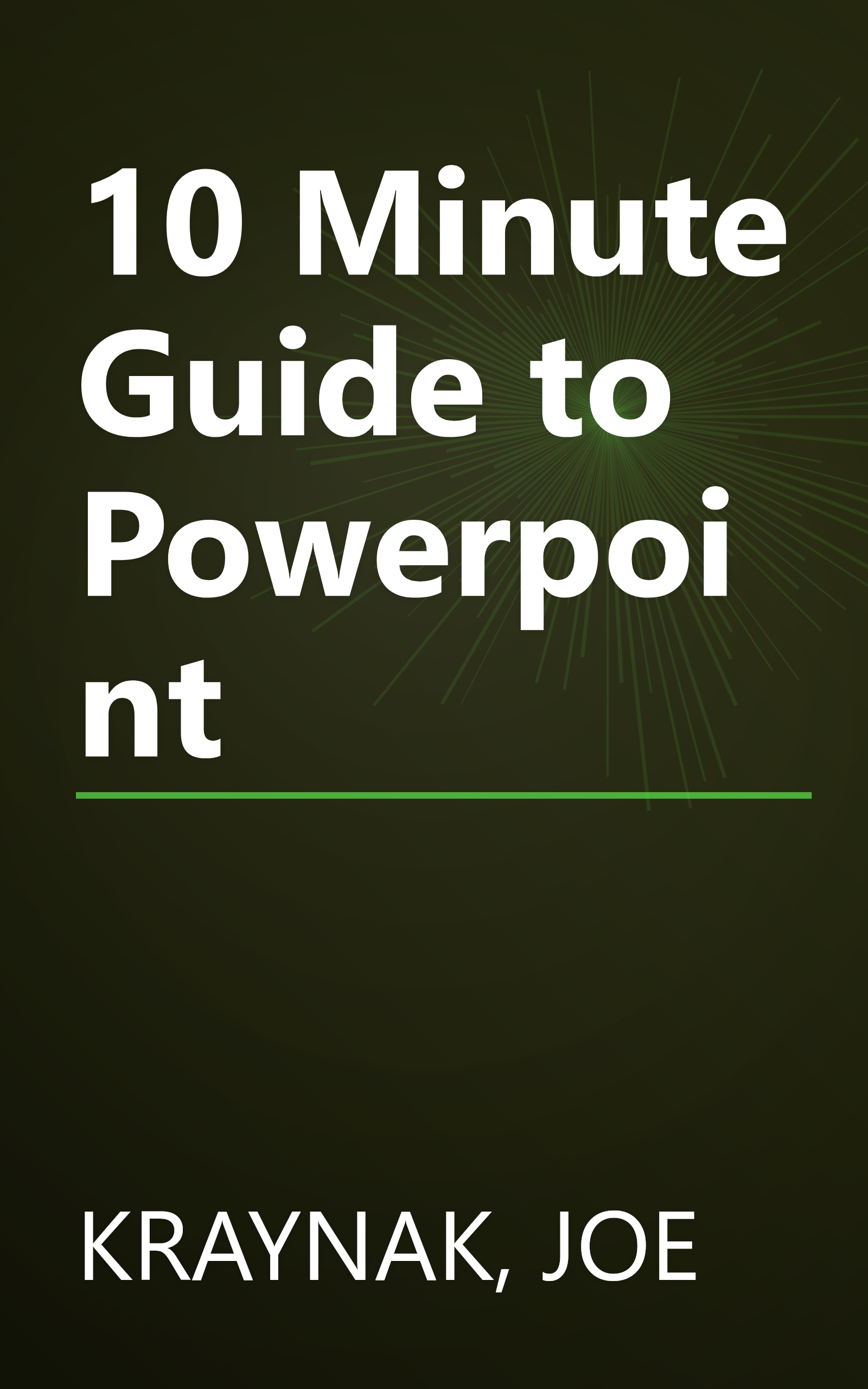 10 Minute Guide to Powerpoint book cover