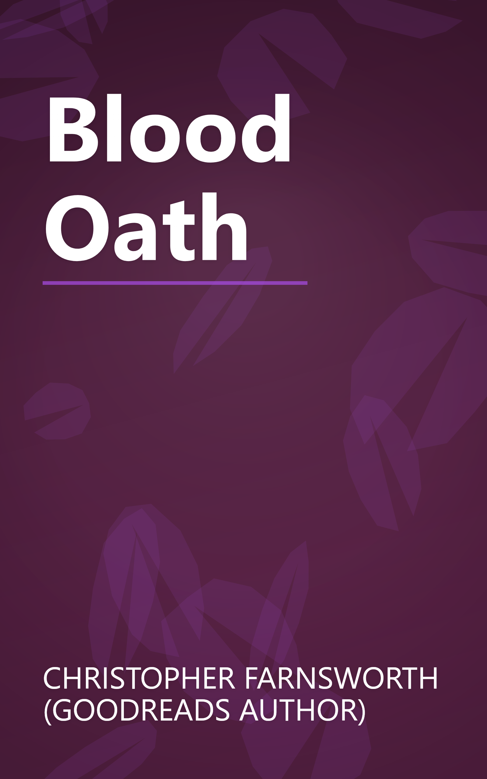 Blood Oath book cover
