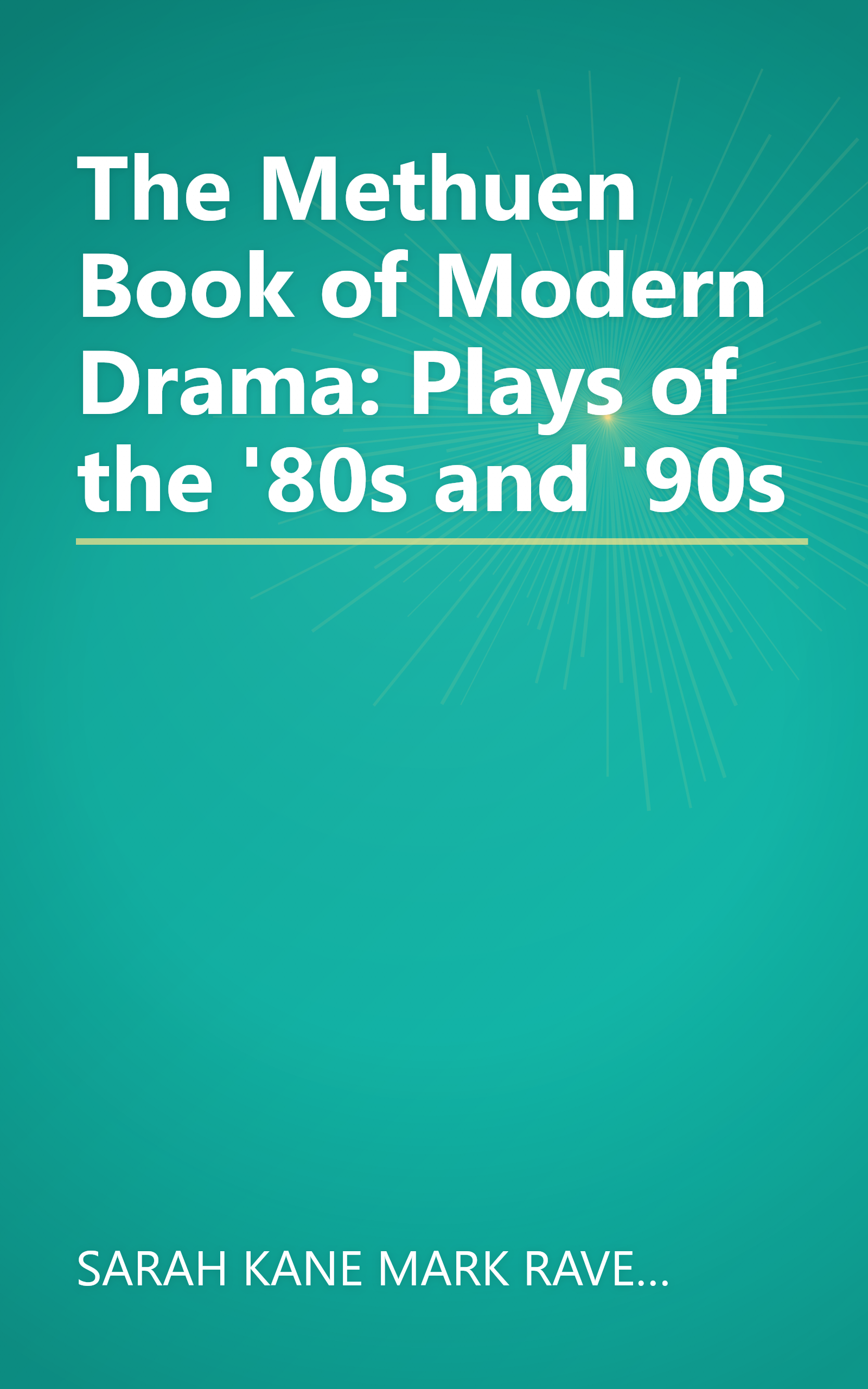 The Methuen Book of Modern Drama: Plays of the '80s and '90s book cover
