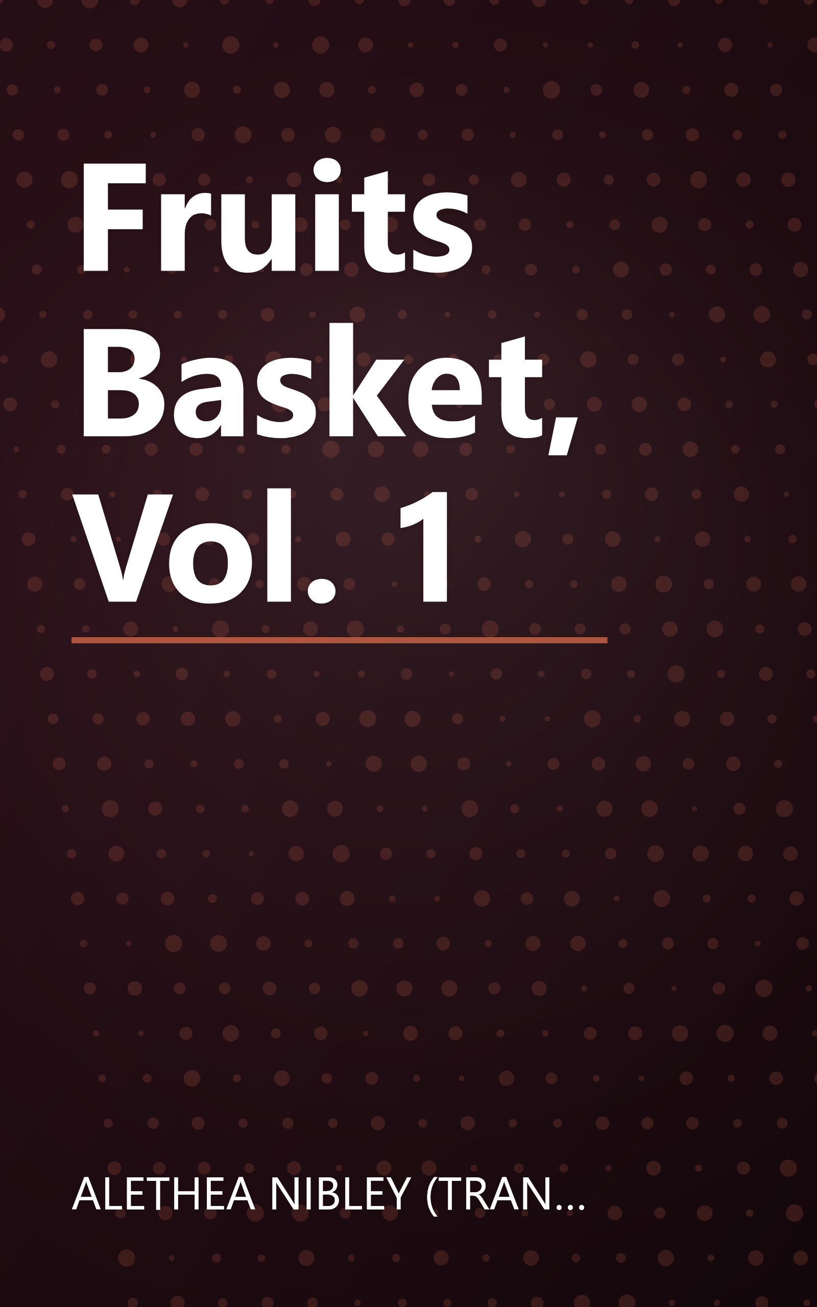 Fruits Basket, Vol. 1 book cover