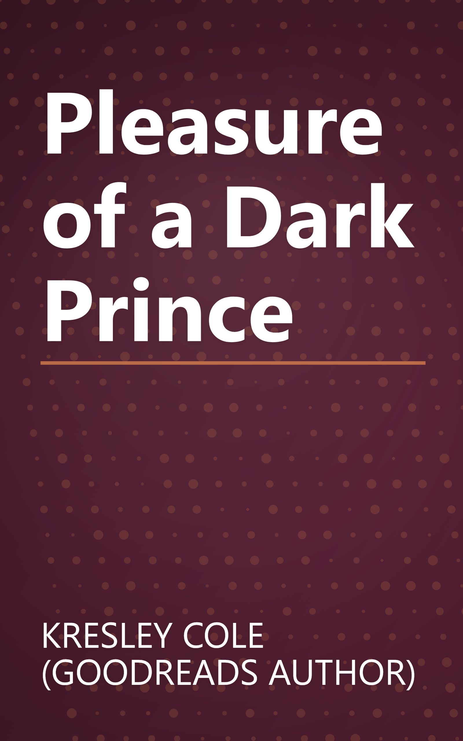 Pleasure of a Dark Prince book cover