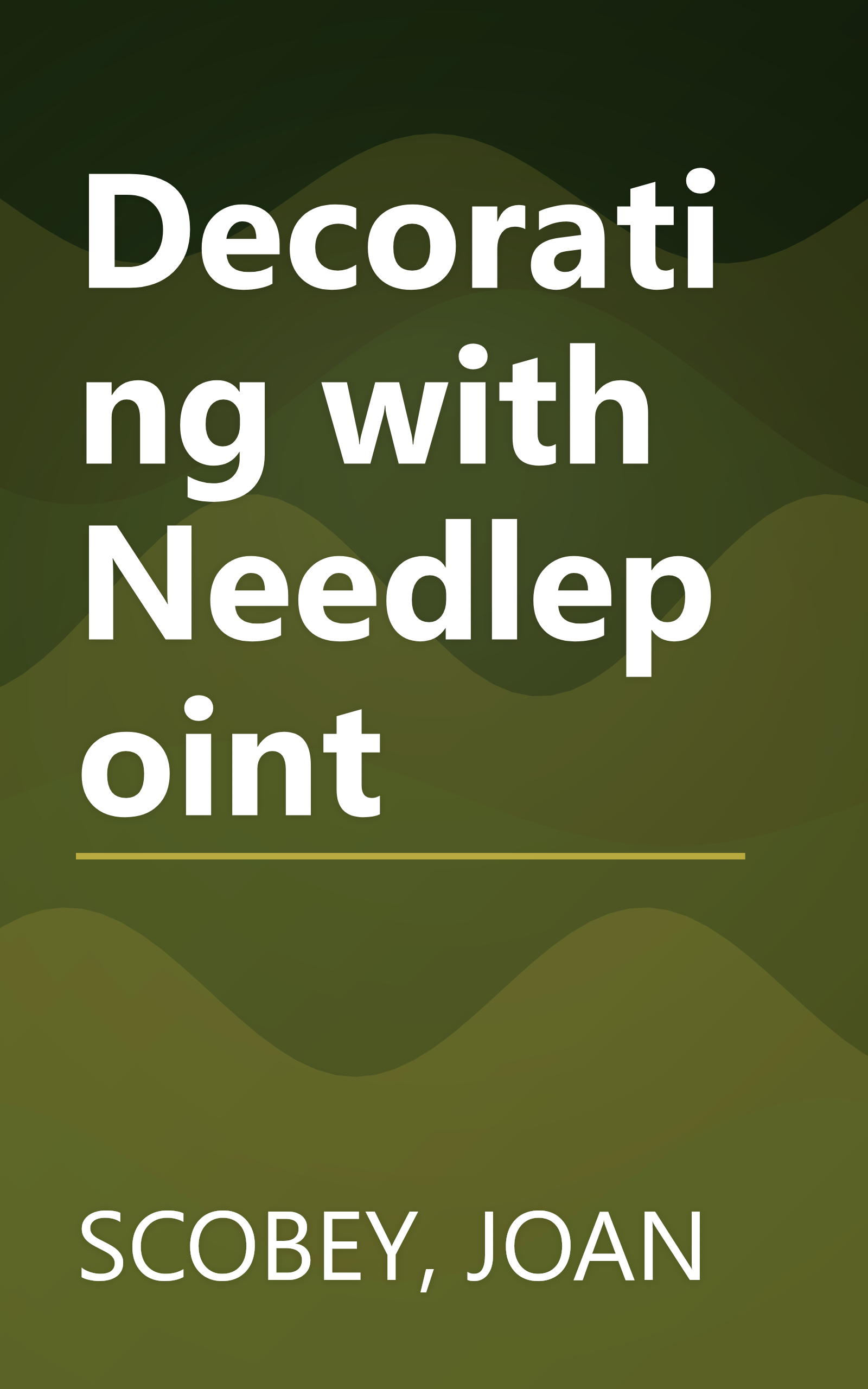 Decorating with Needlepoint book cover