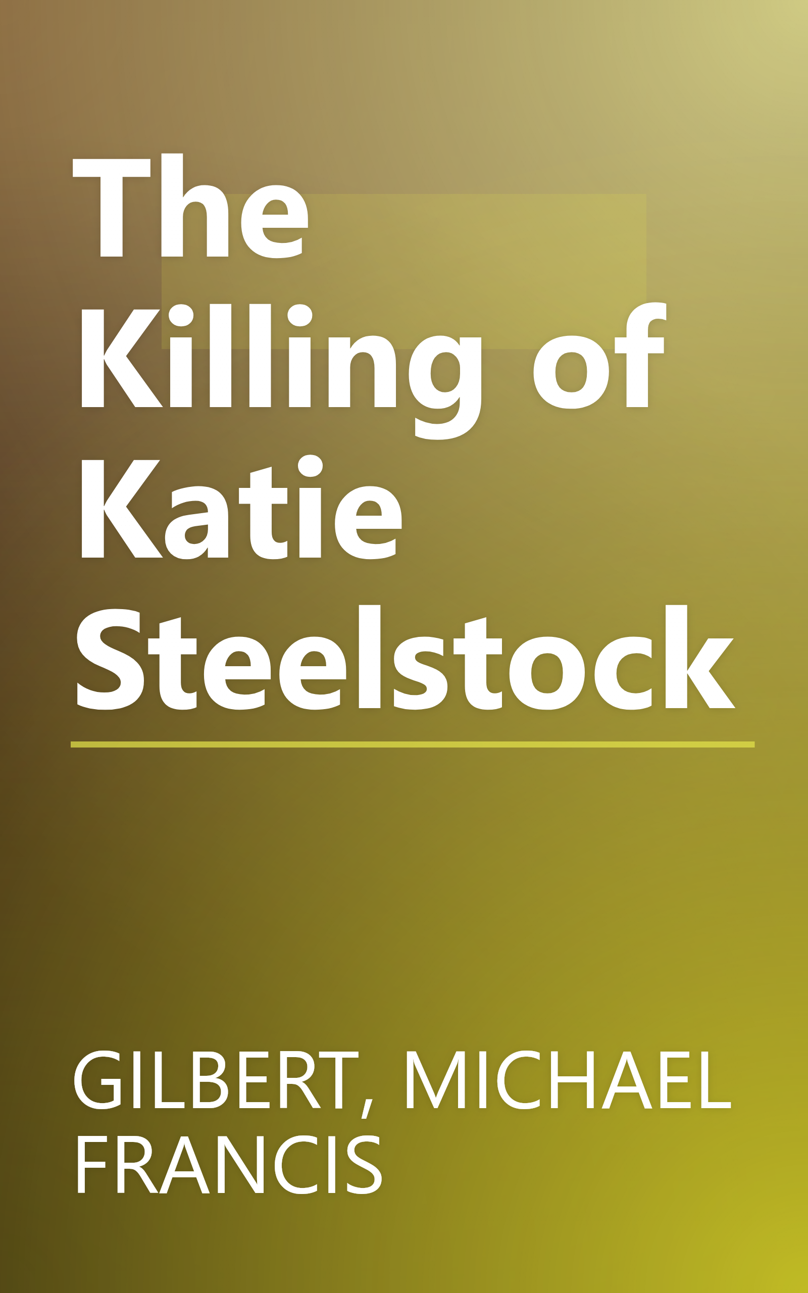 The Killing of Katie Steelstock book cover