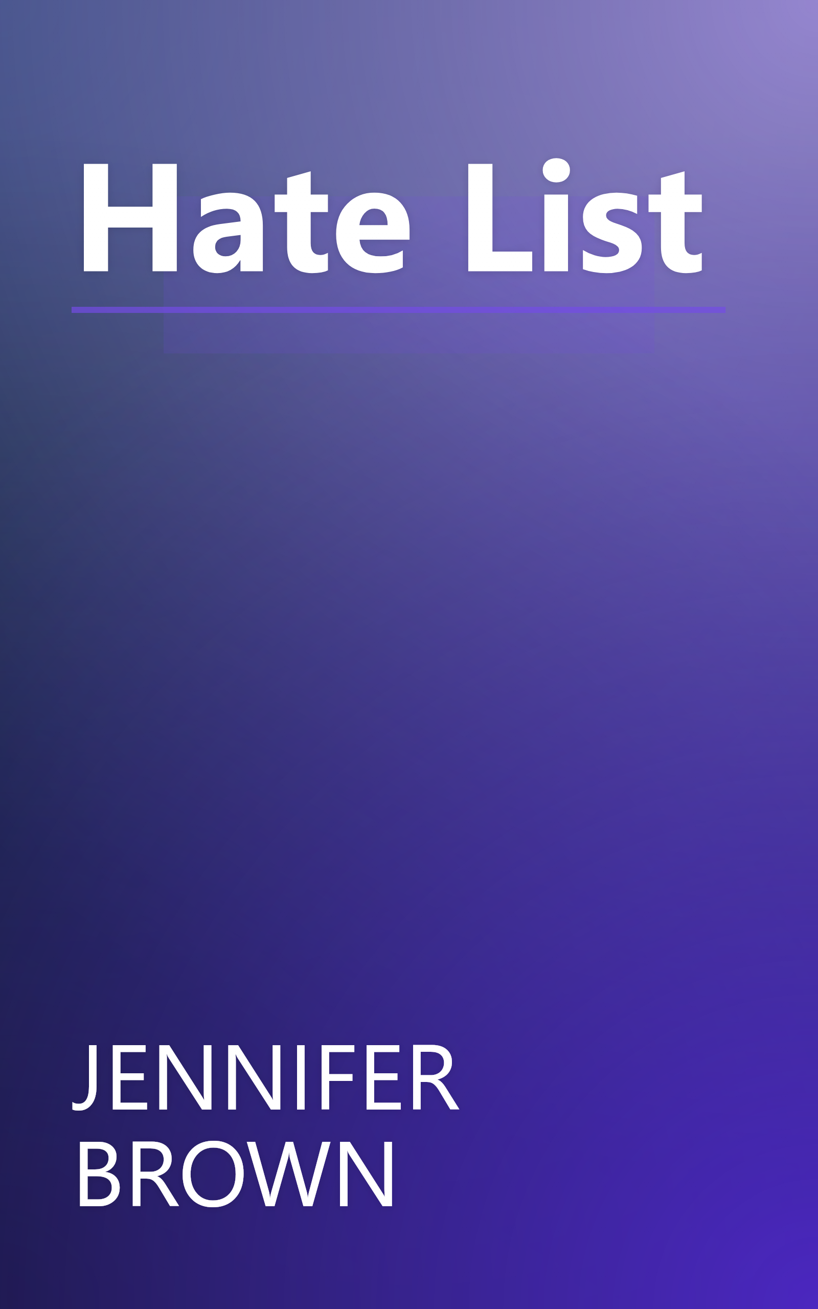 Hate List book cover