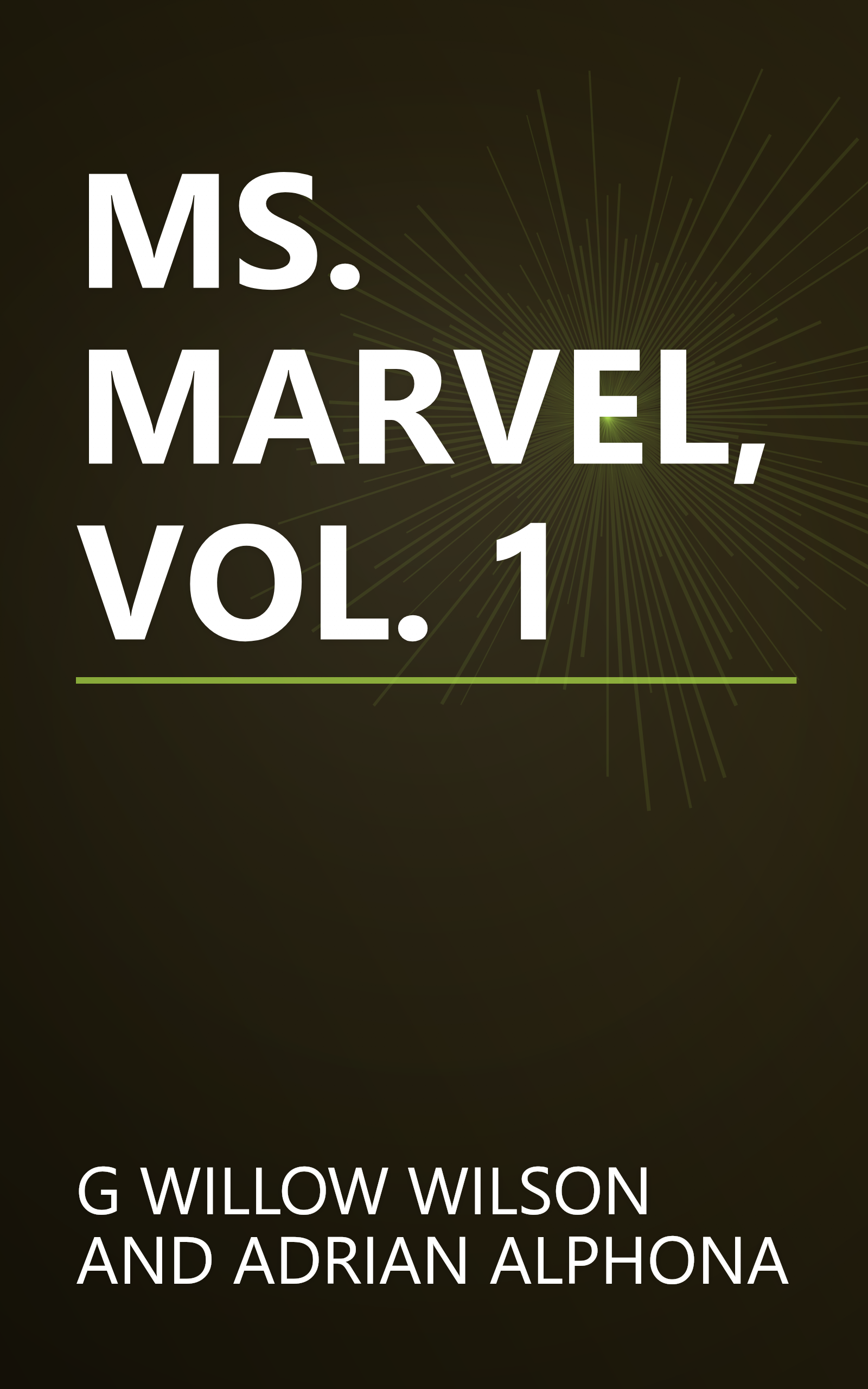 MS. MARVEL, VOL. 1 book cover