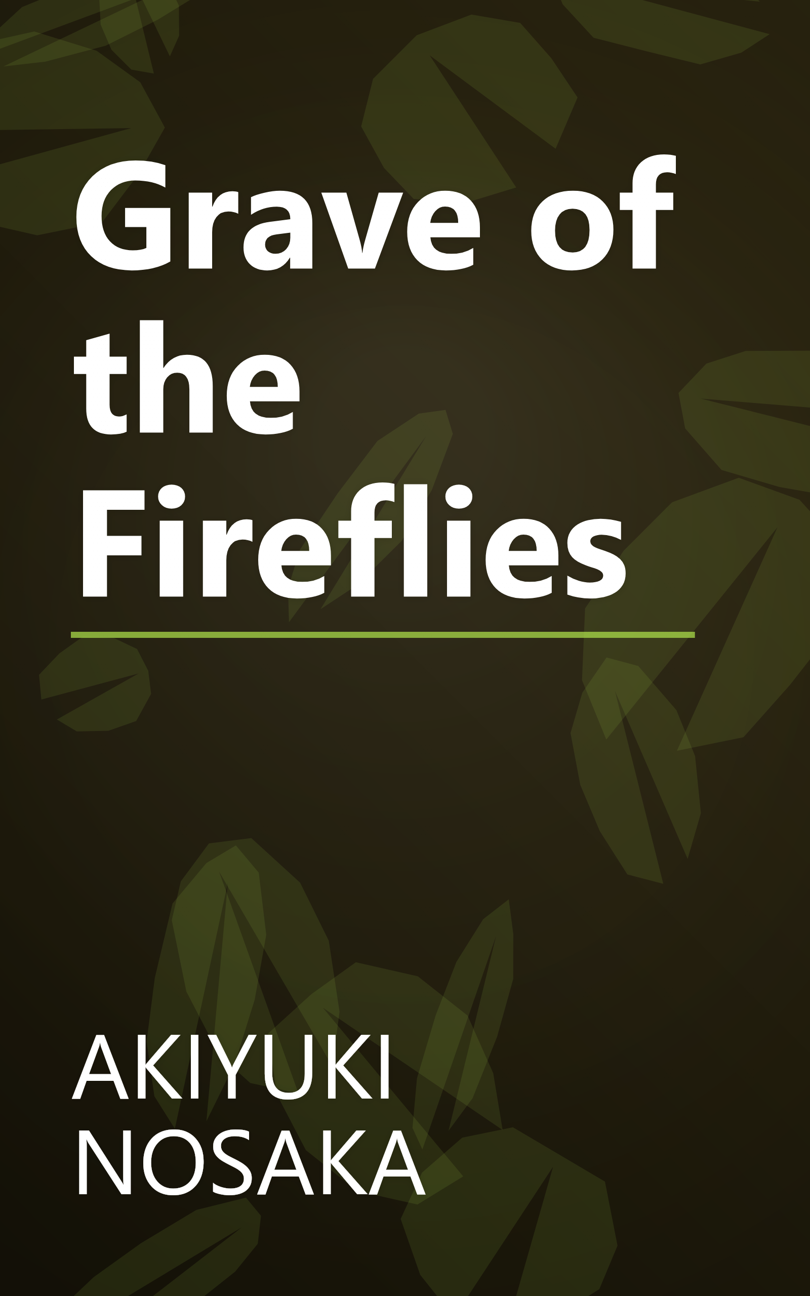 Grave of the Fireflies book cover