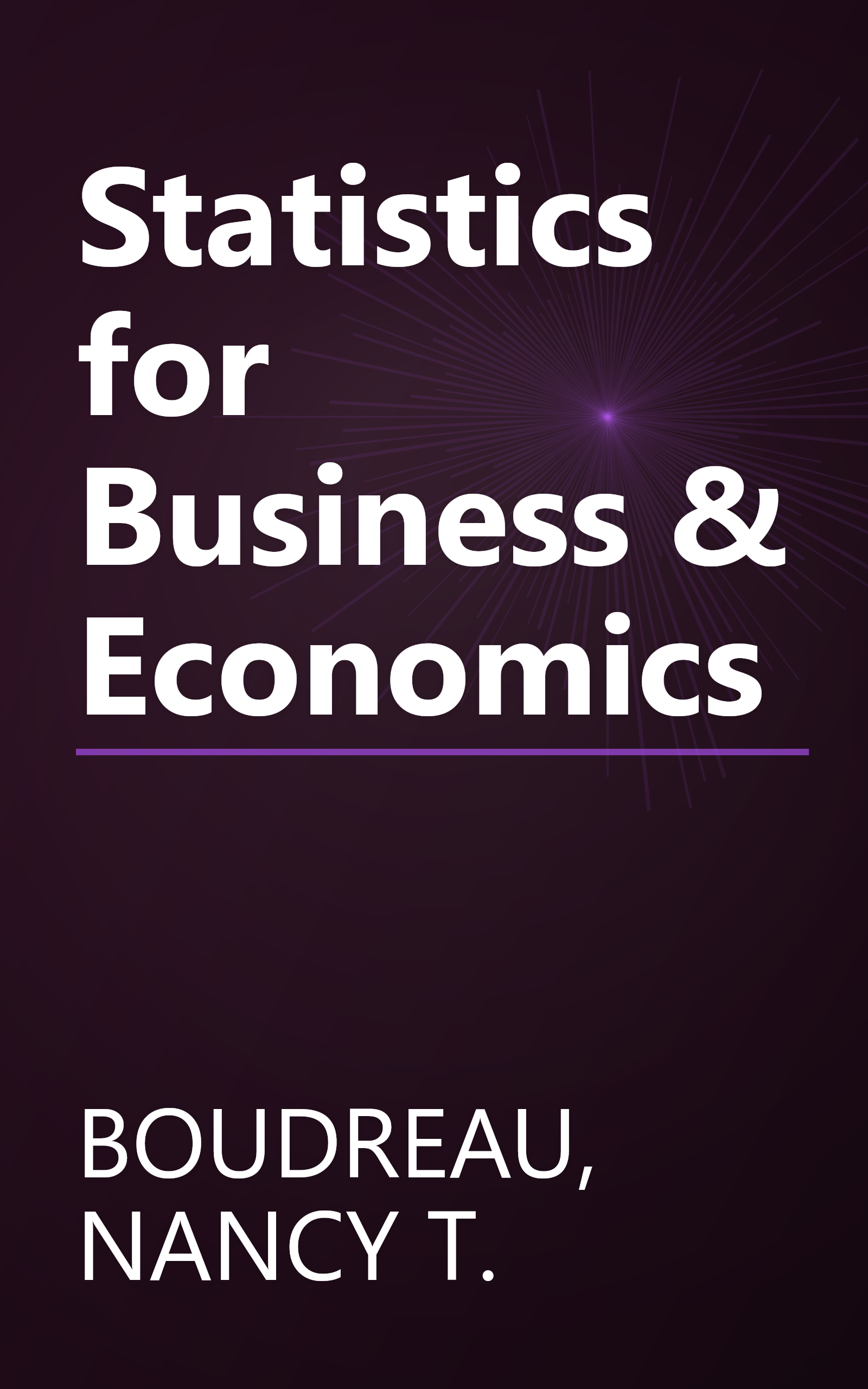 Statistics for Business & Economics book cover
