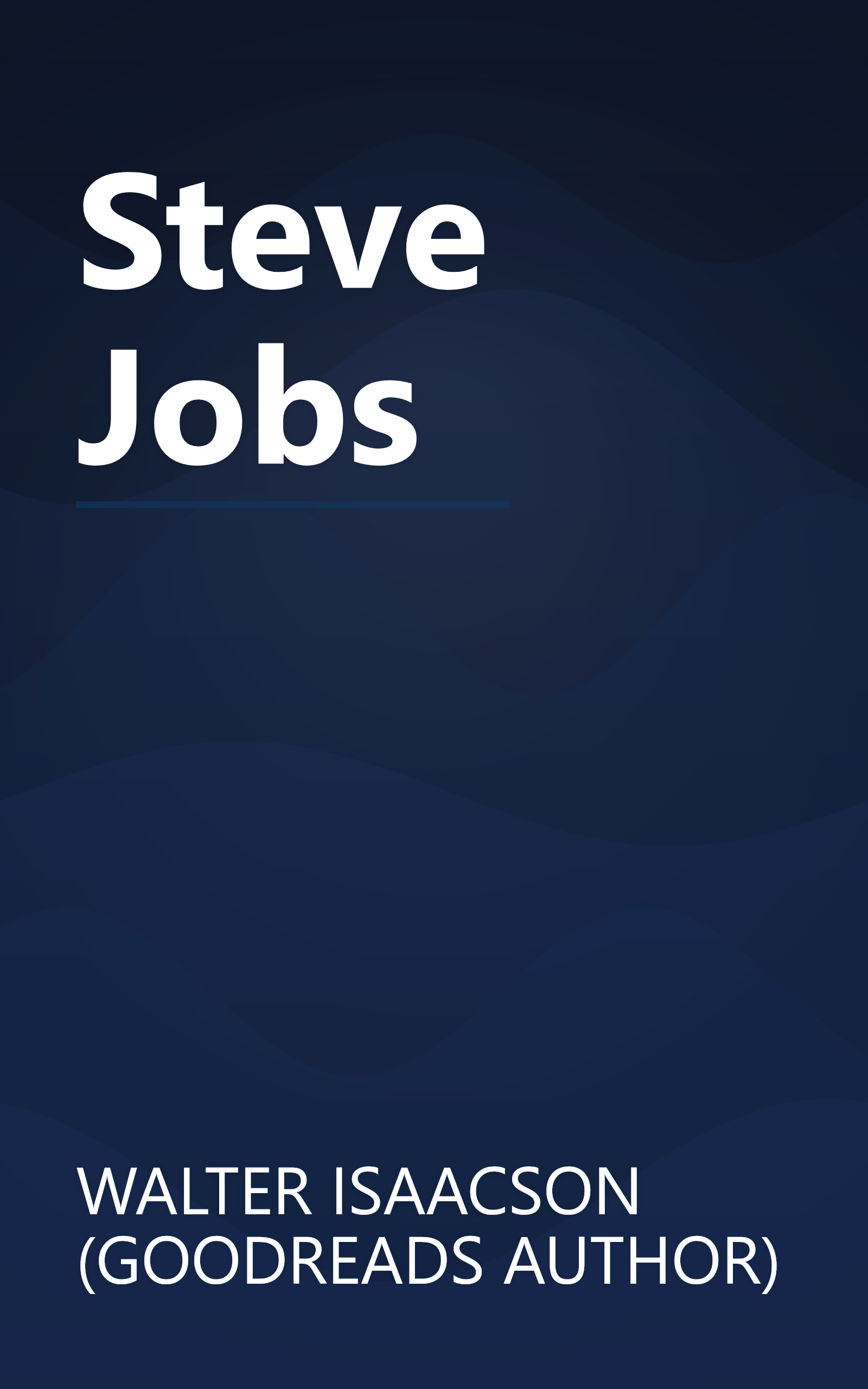 Steve Jobs book cover
