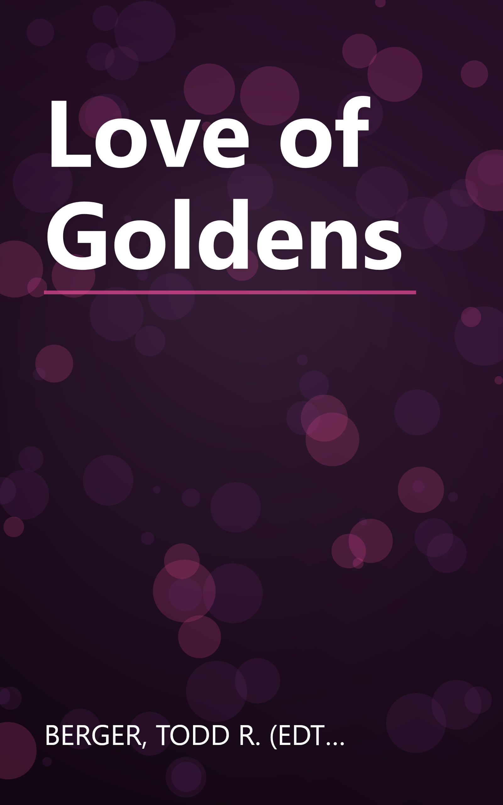 Love of Goldens book cover