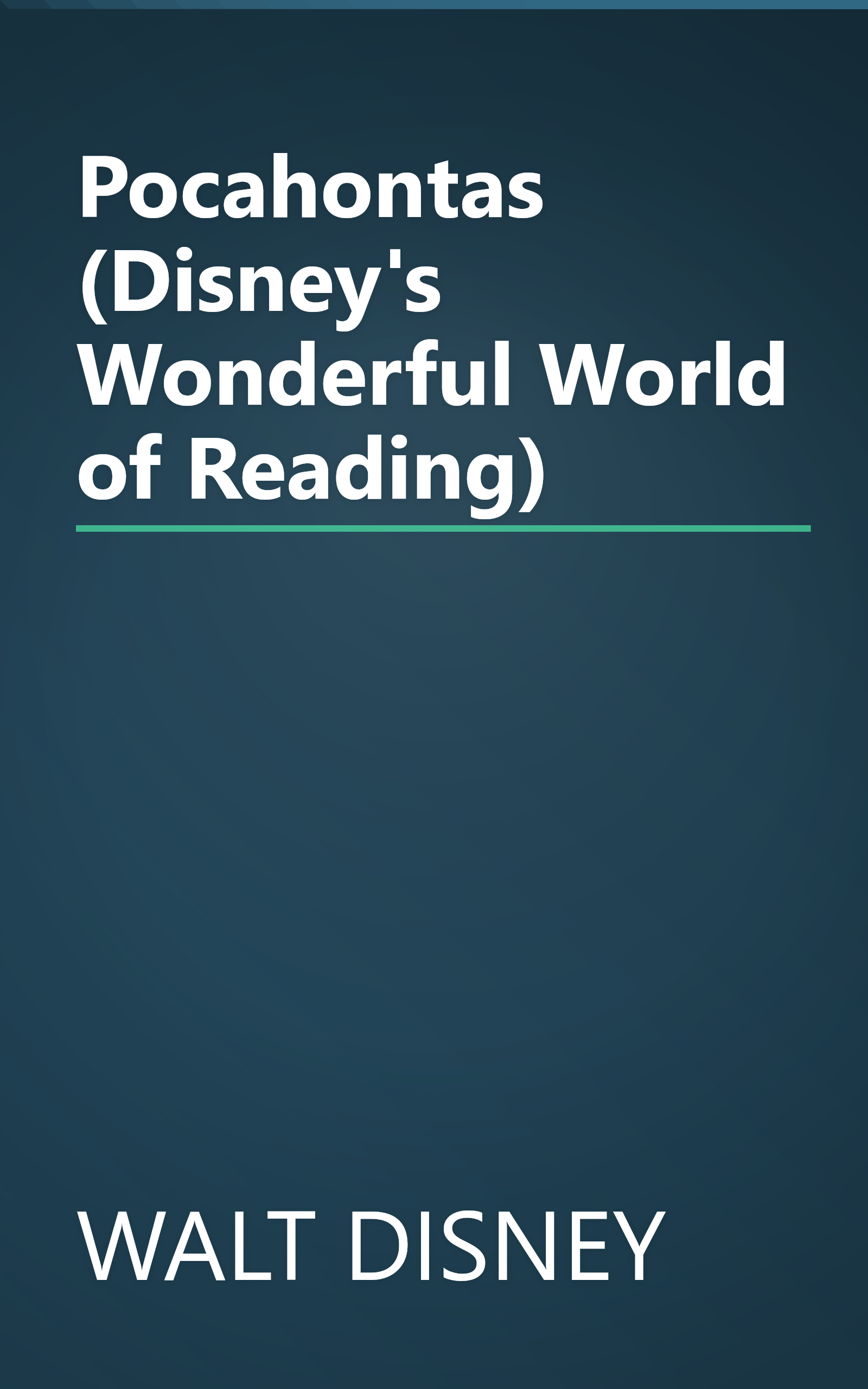 Pocahontas (Disney's Wonderful World of Reading) book cover