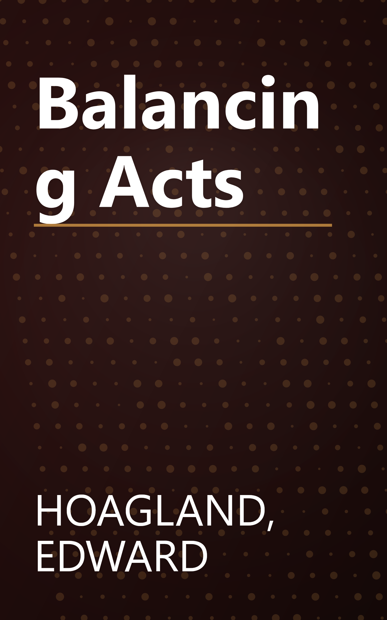 Balancing Acts book cover