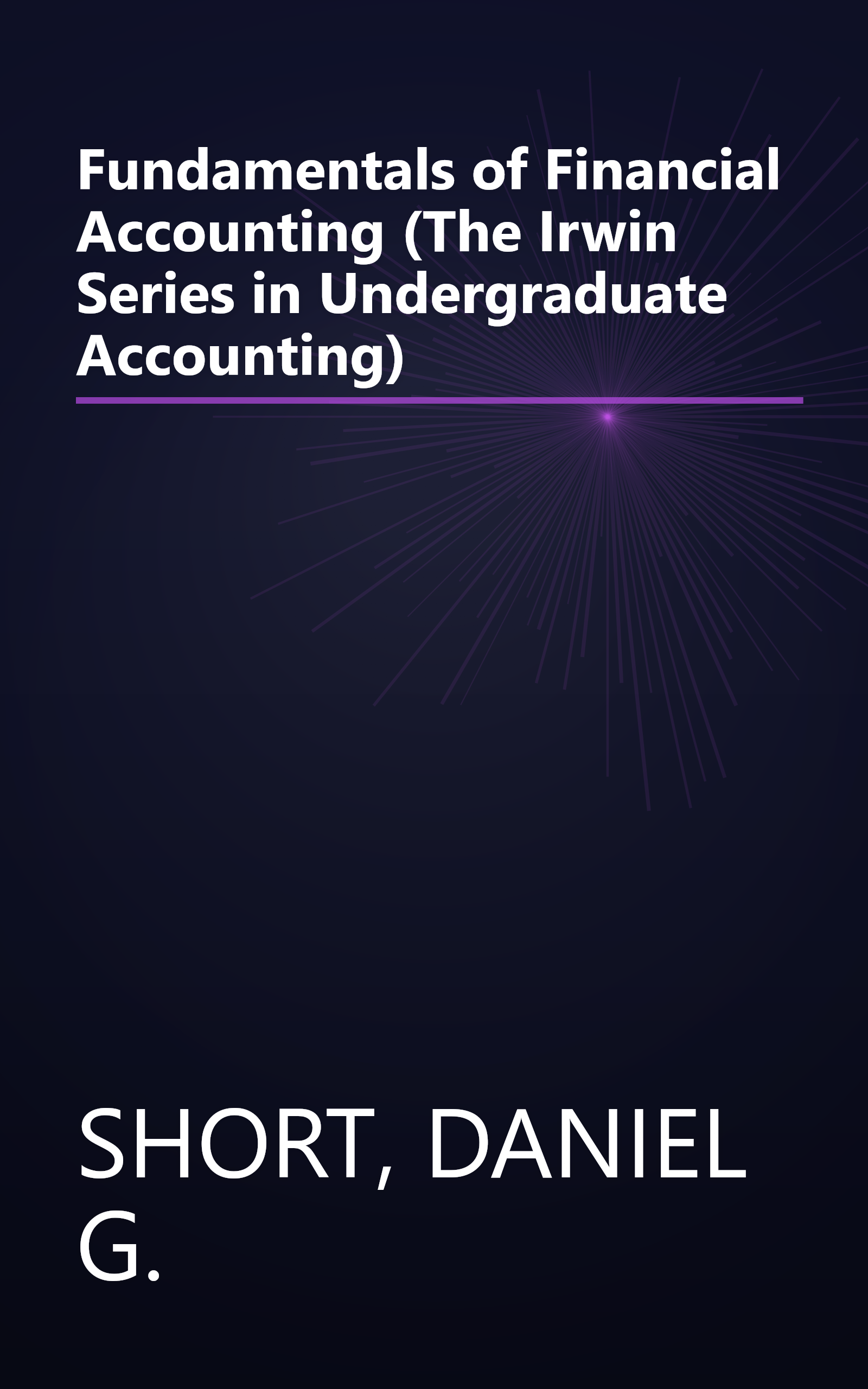 Fundamentals of Financial Accounting (The Irwin Series in Undergraduate Accounting) book cover