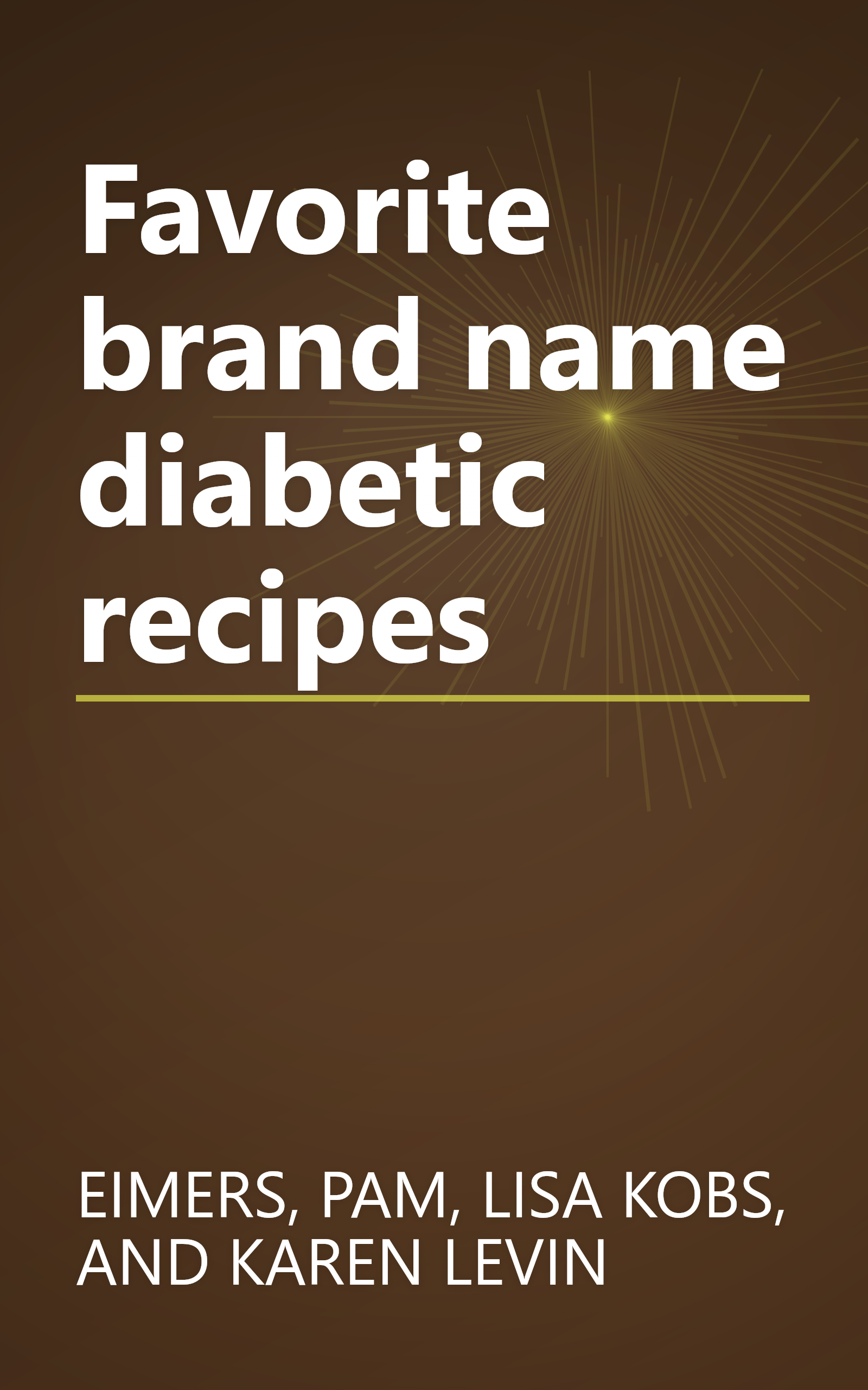 Favorite brand name diabetic recipes book cover