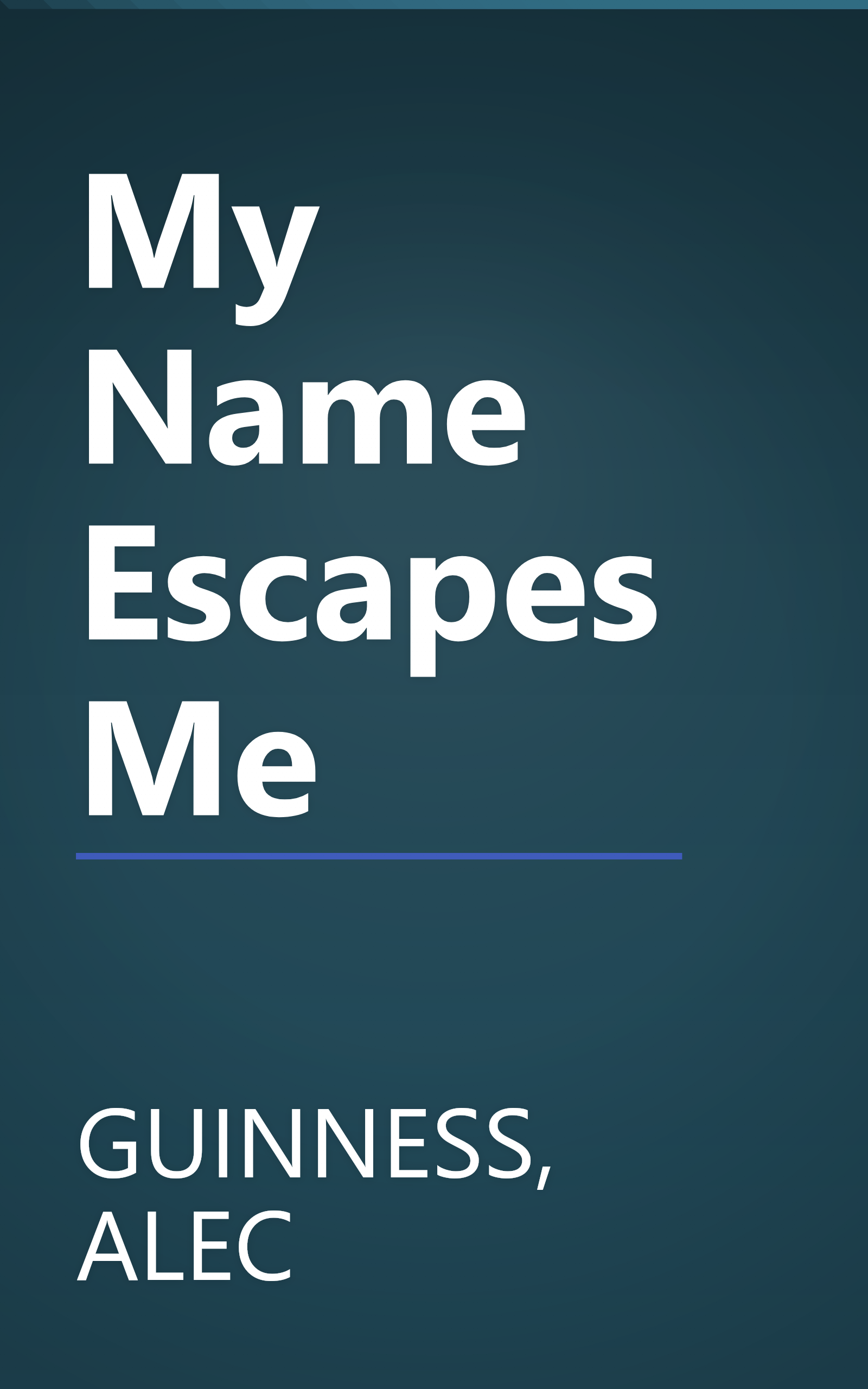 My Name Escapes Me book cover
