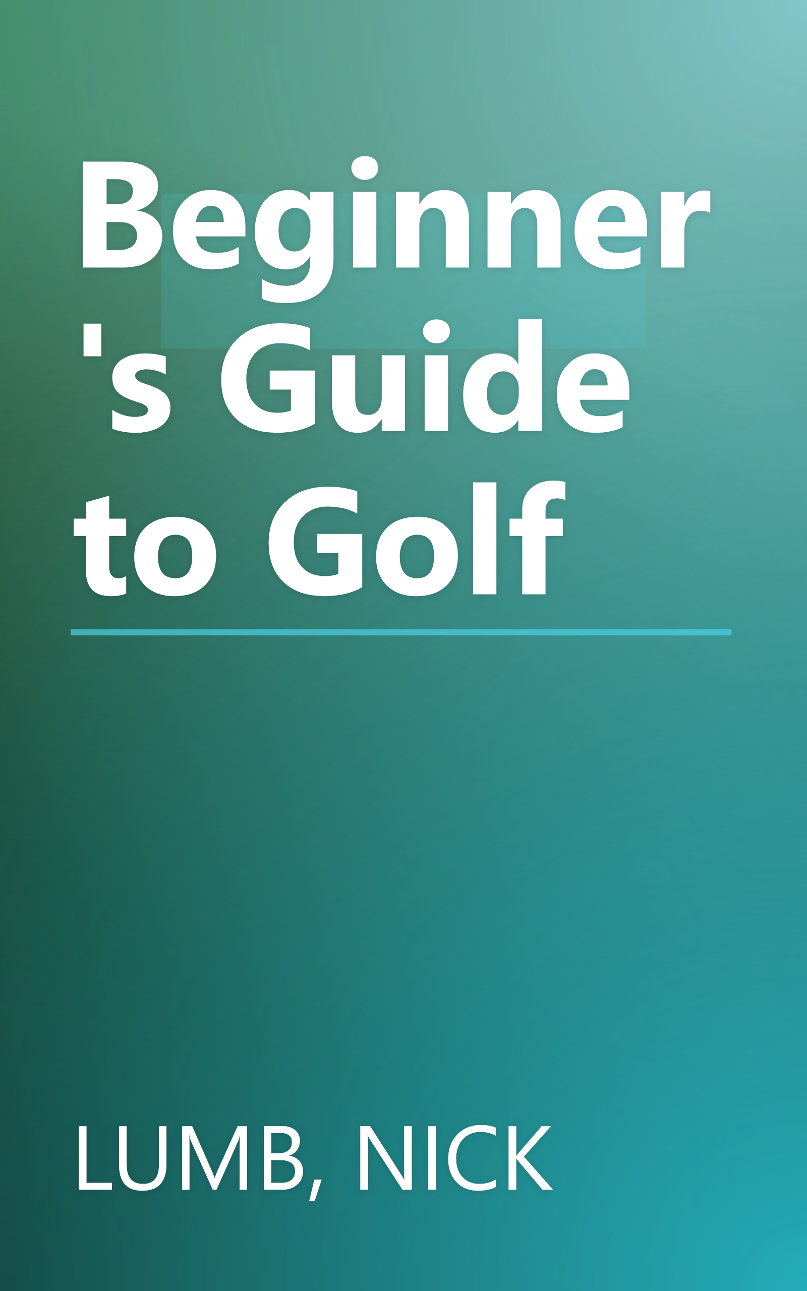 Beginner's Guide to Golf book cover