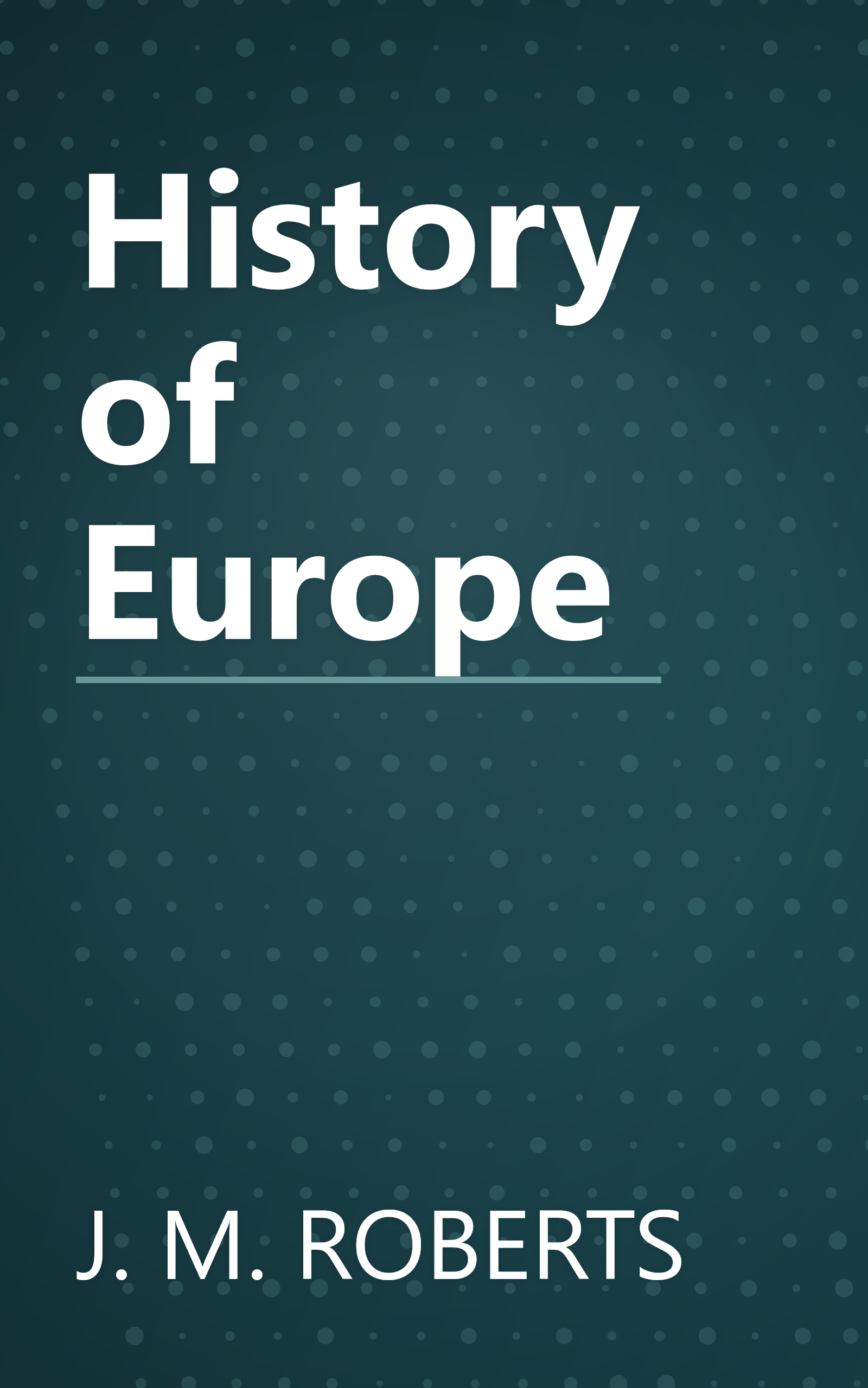 History of Europe book cover