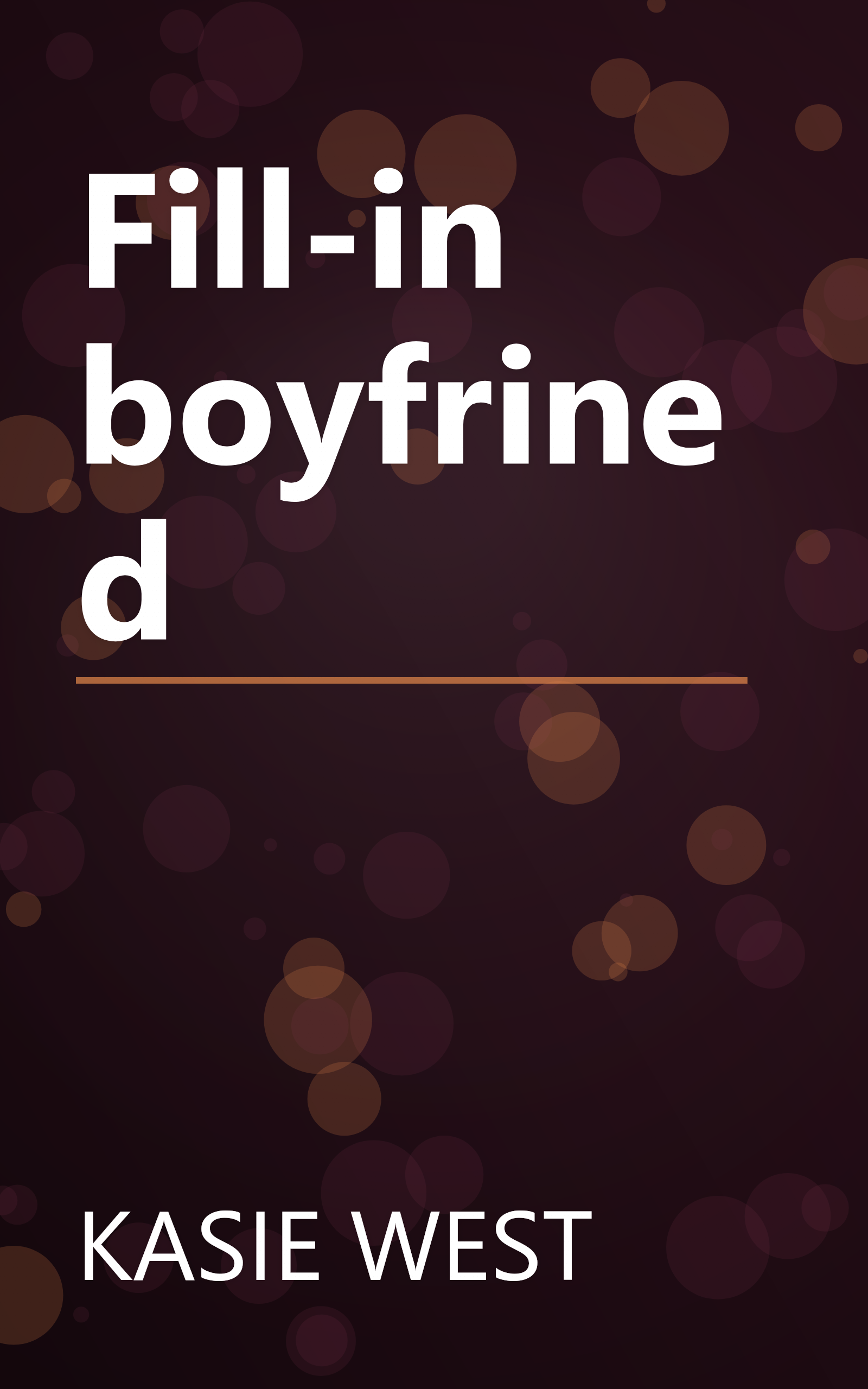 Fill-in boyfrined book cover