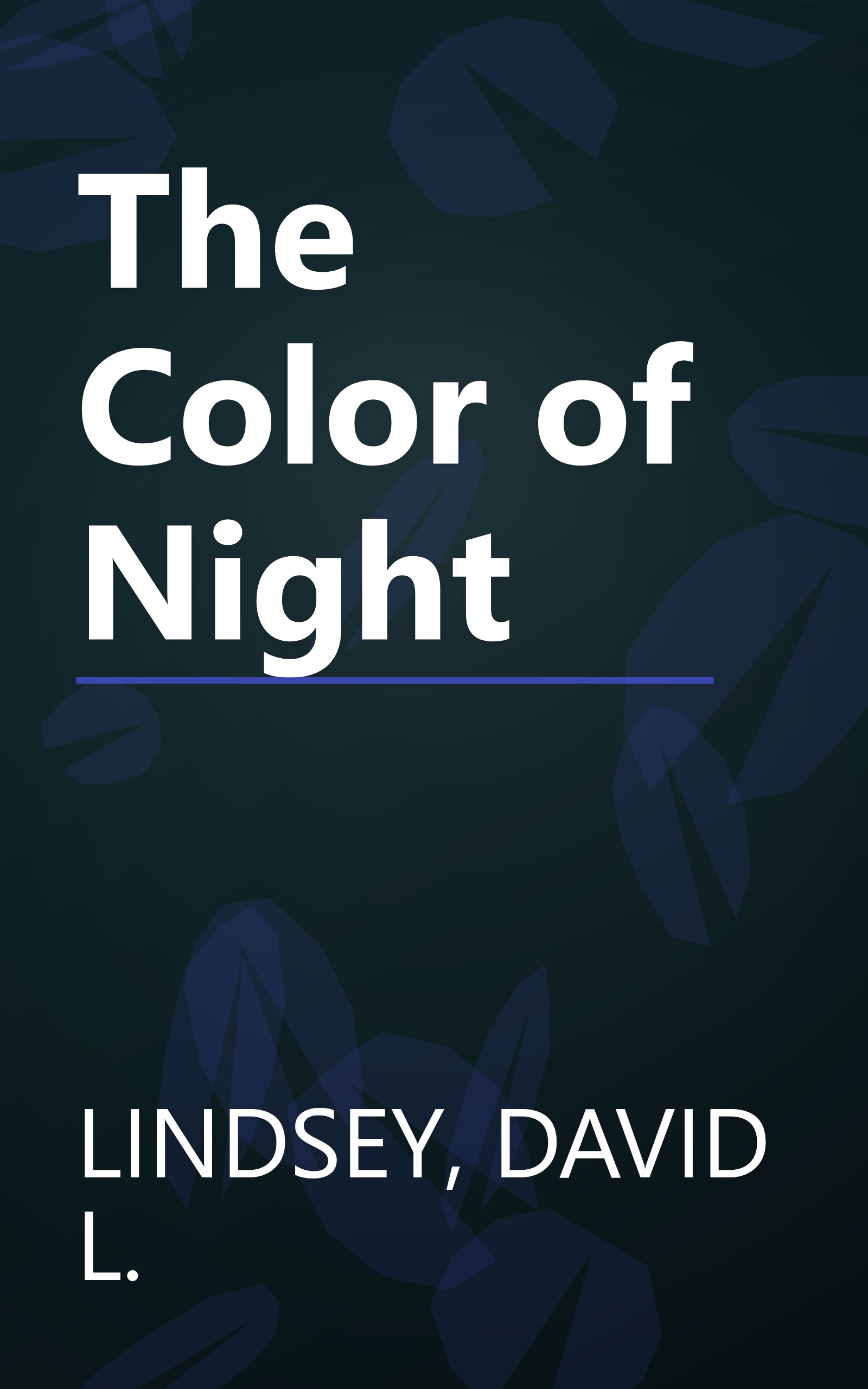 The Color of Night book cover