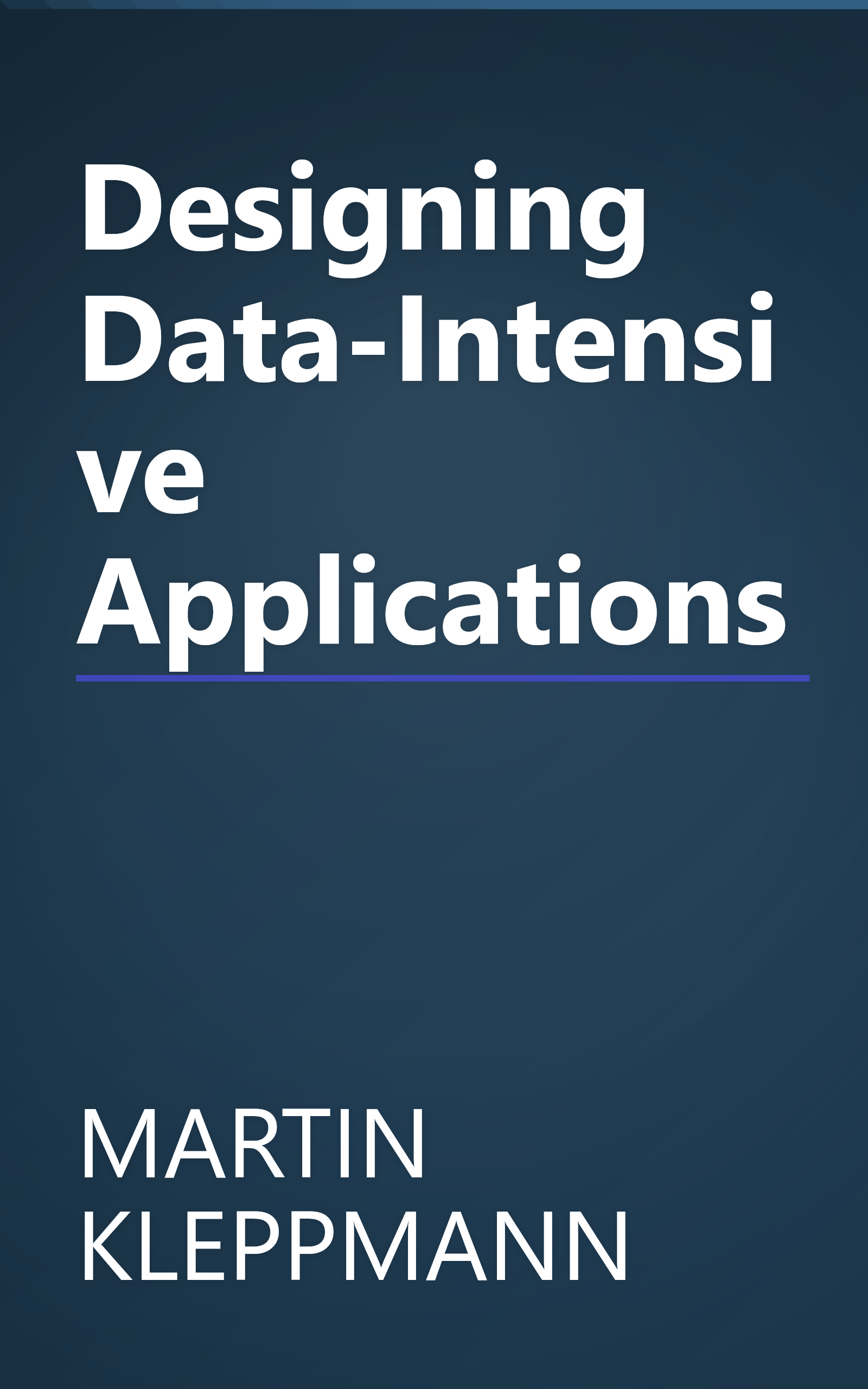 Designing Data-Intensive Applications book cover