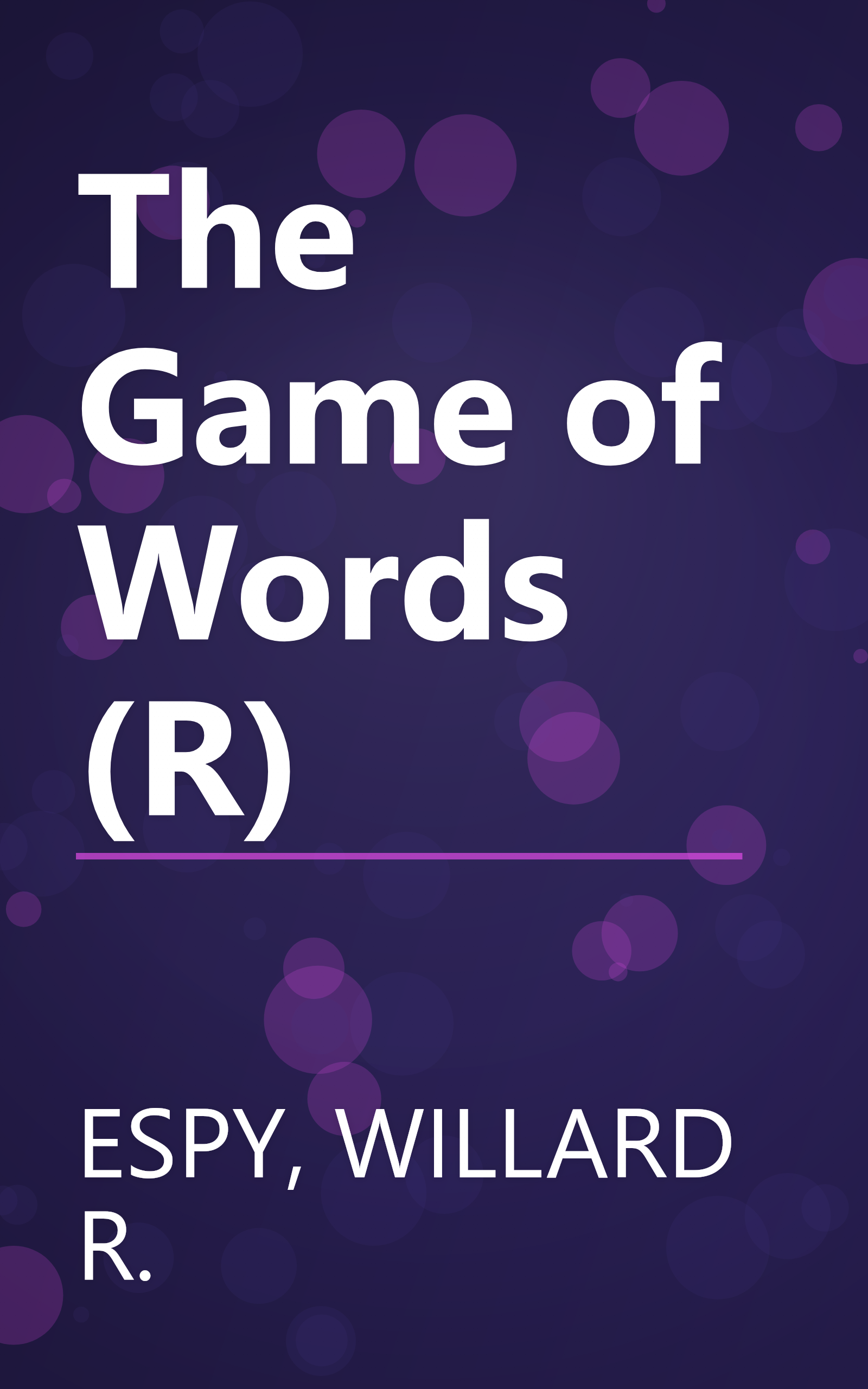 The Game of Words (R) book cover