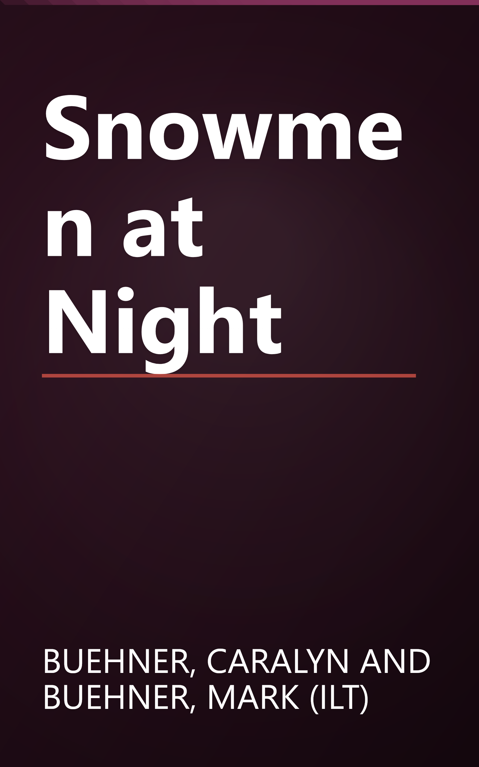 Snowmen at Night book cover