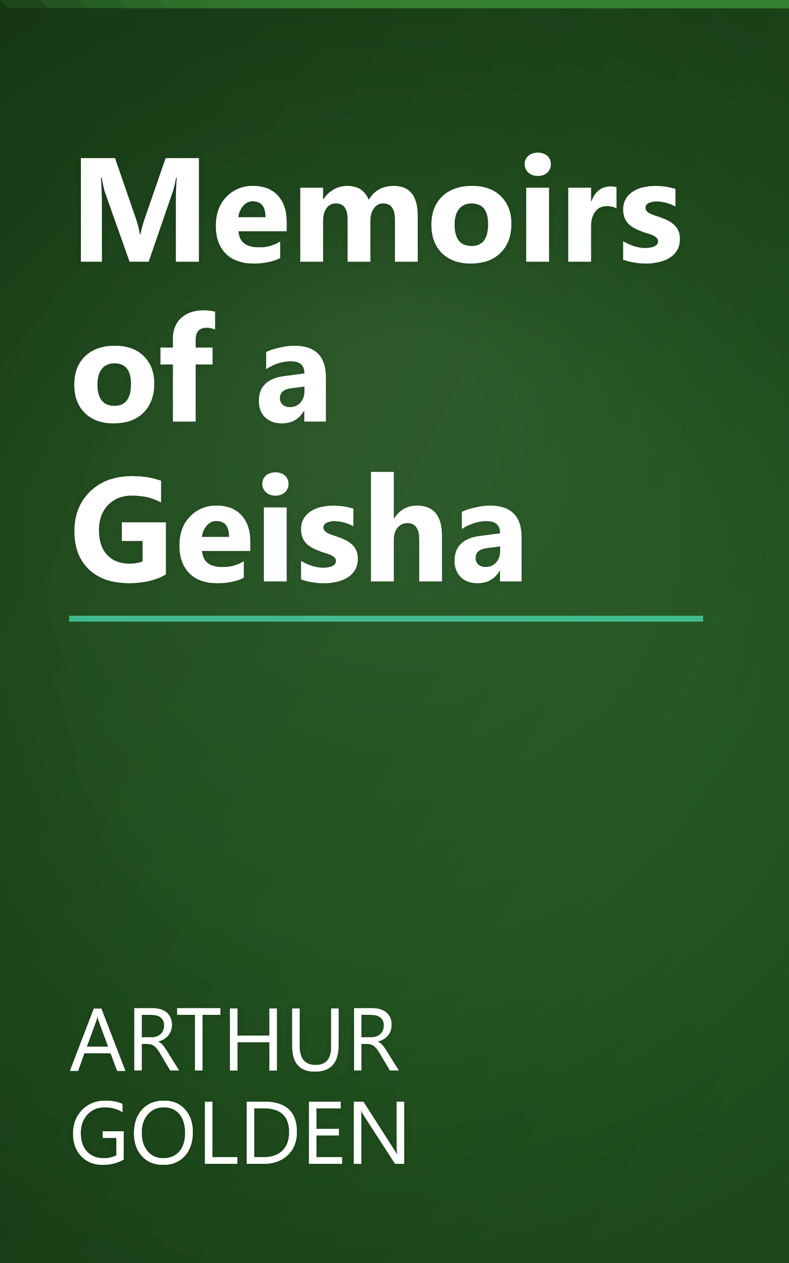 Memoirs of a Geisha book cover