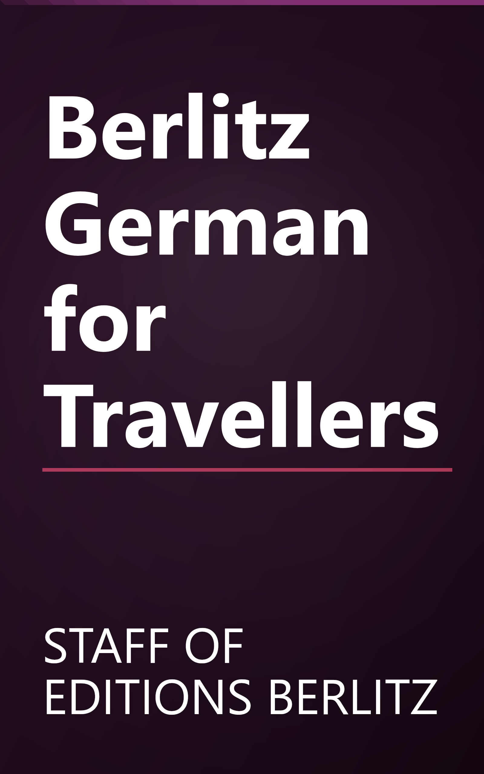 Berlitz German for Travellers book cover