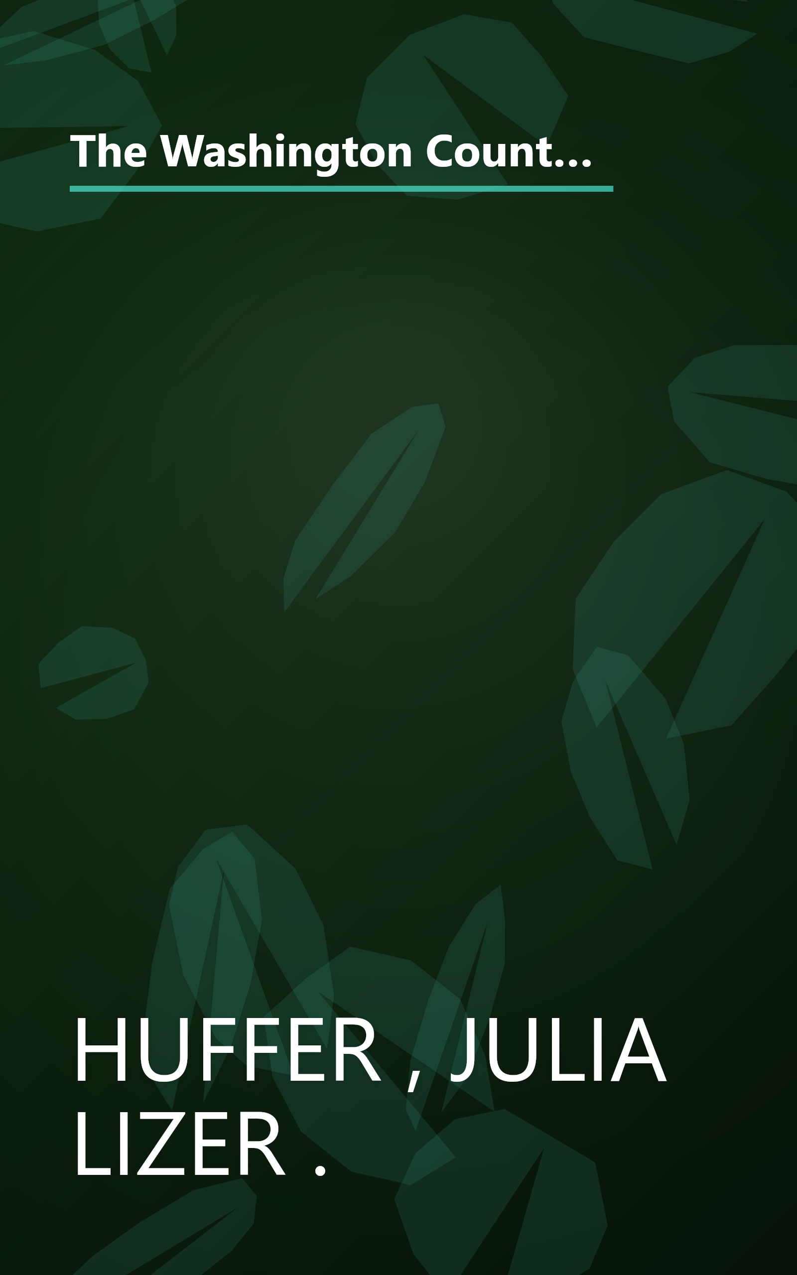 The Washington County Hospital School of Nursing: Highlights relating to its beginning and development, 1906-1971 book cover