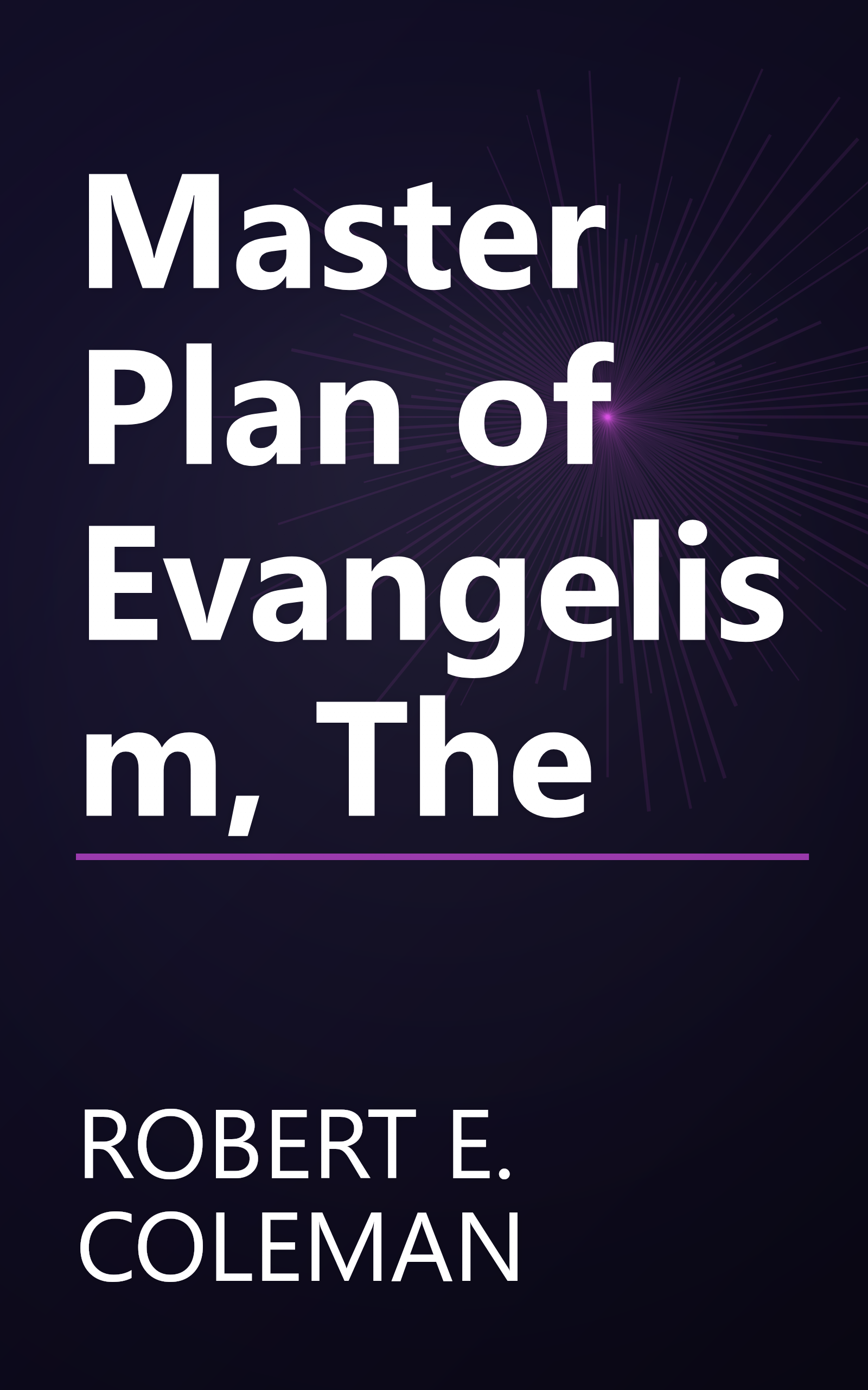 Master Plan of Evangelism, The book cover