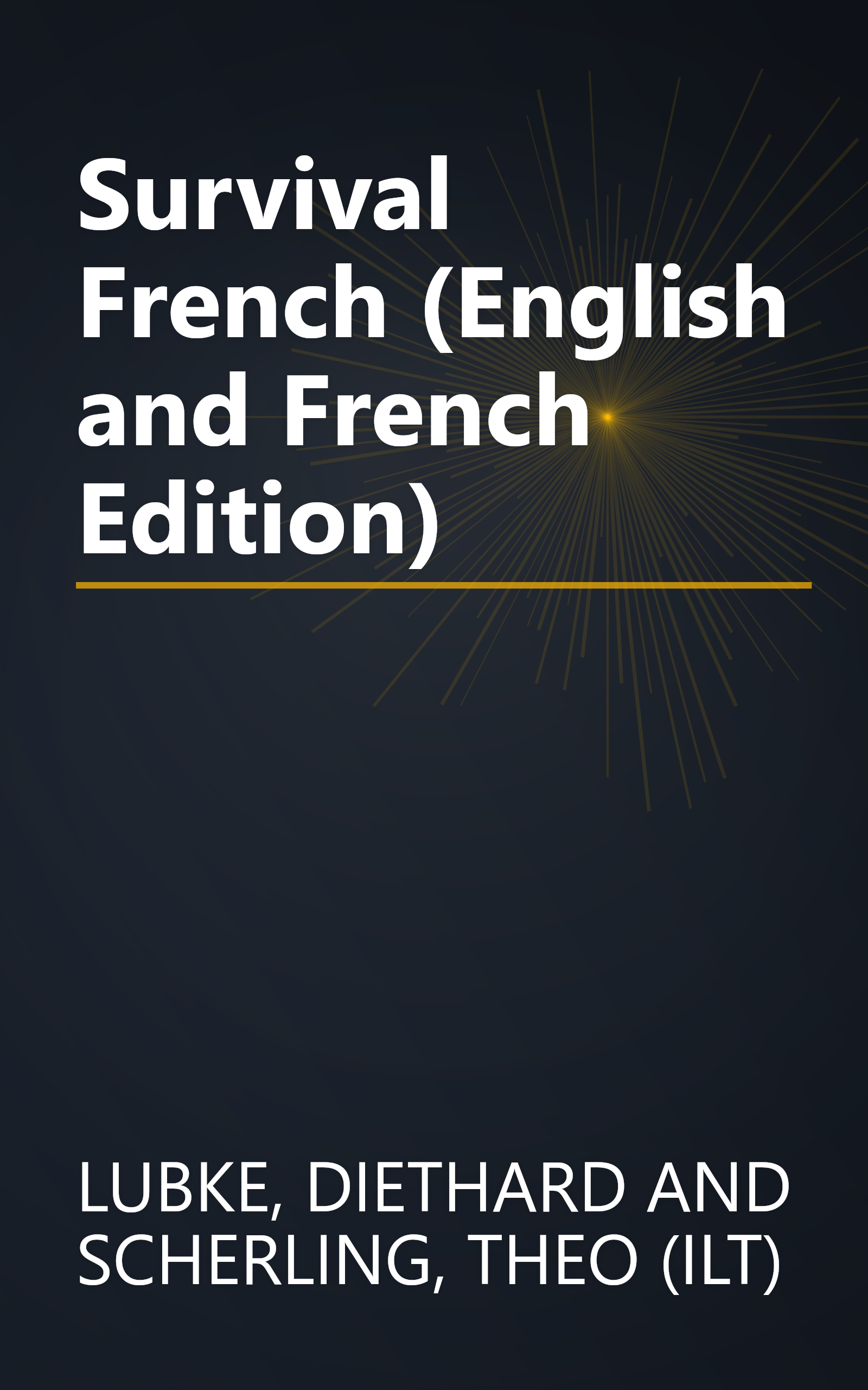 Survival French (English and French Edition) book cover