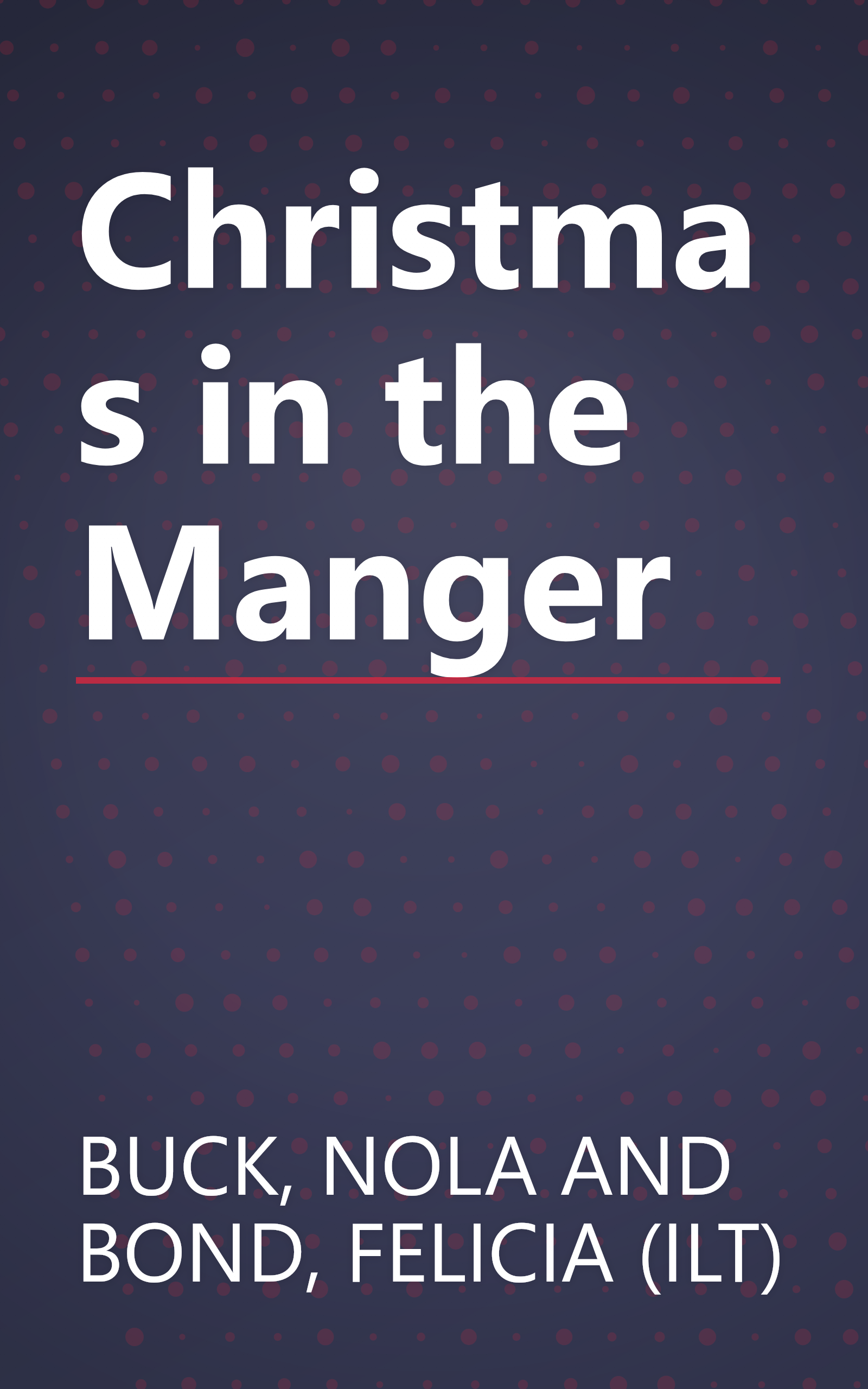 Christmas in the Manger book cover