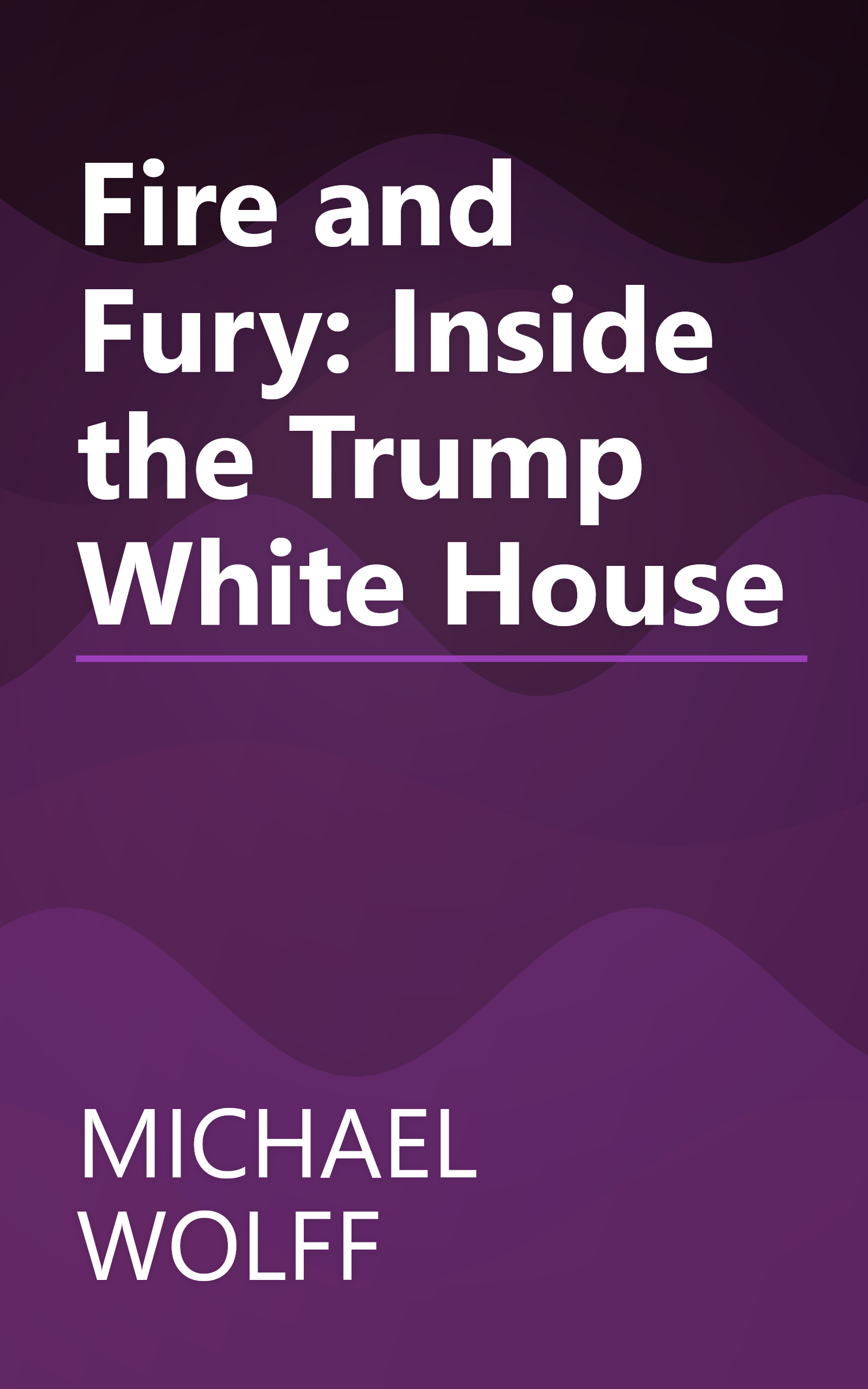 Fire and Fury: Inside the Trump White House book cover