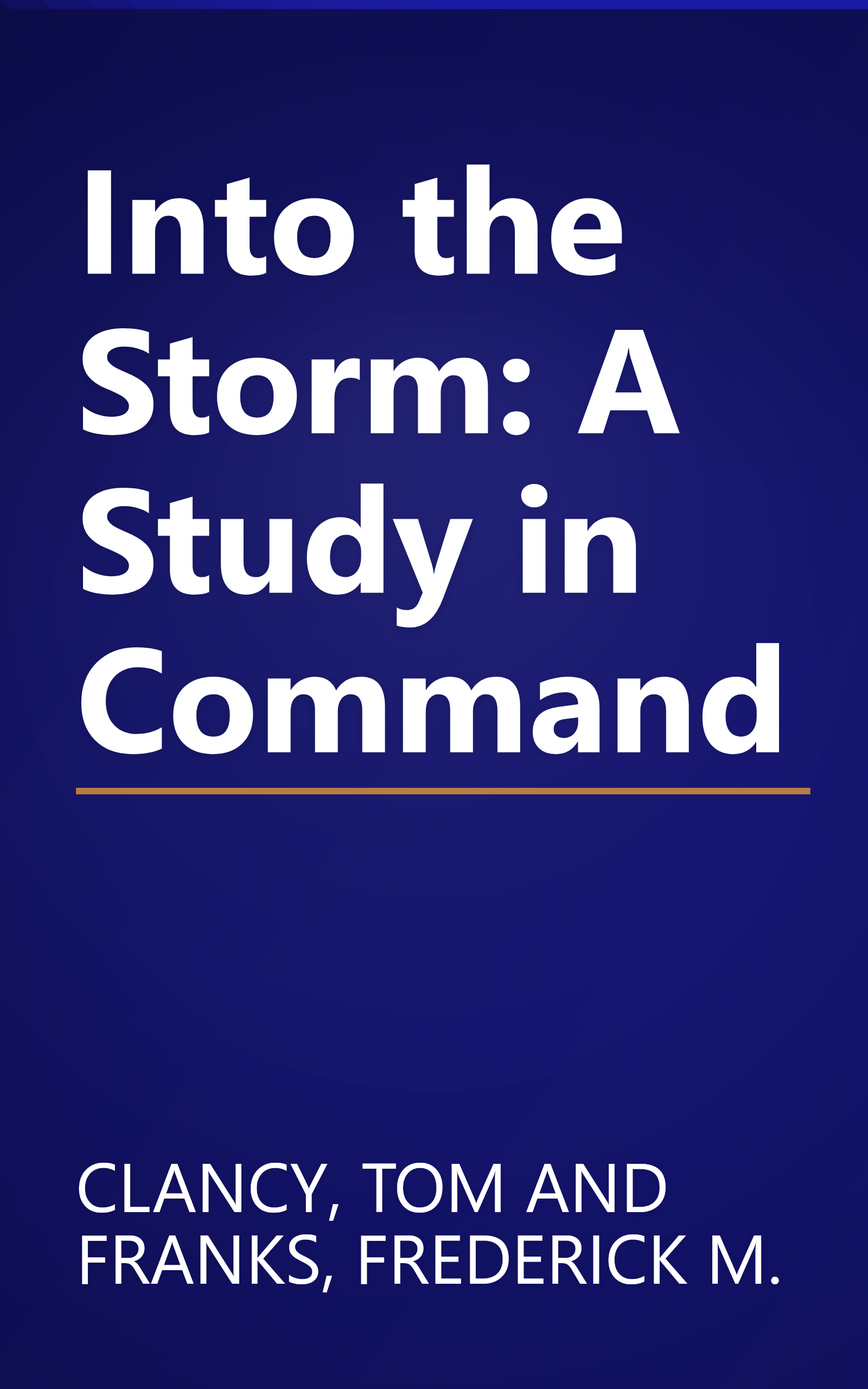Into the Storm: A Study in Command book cover