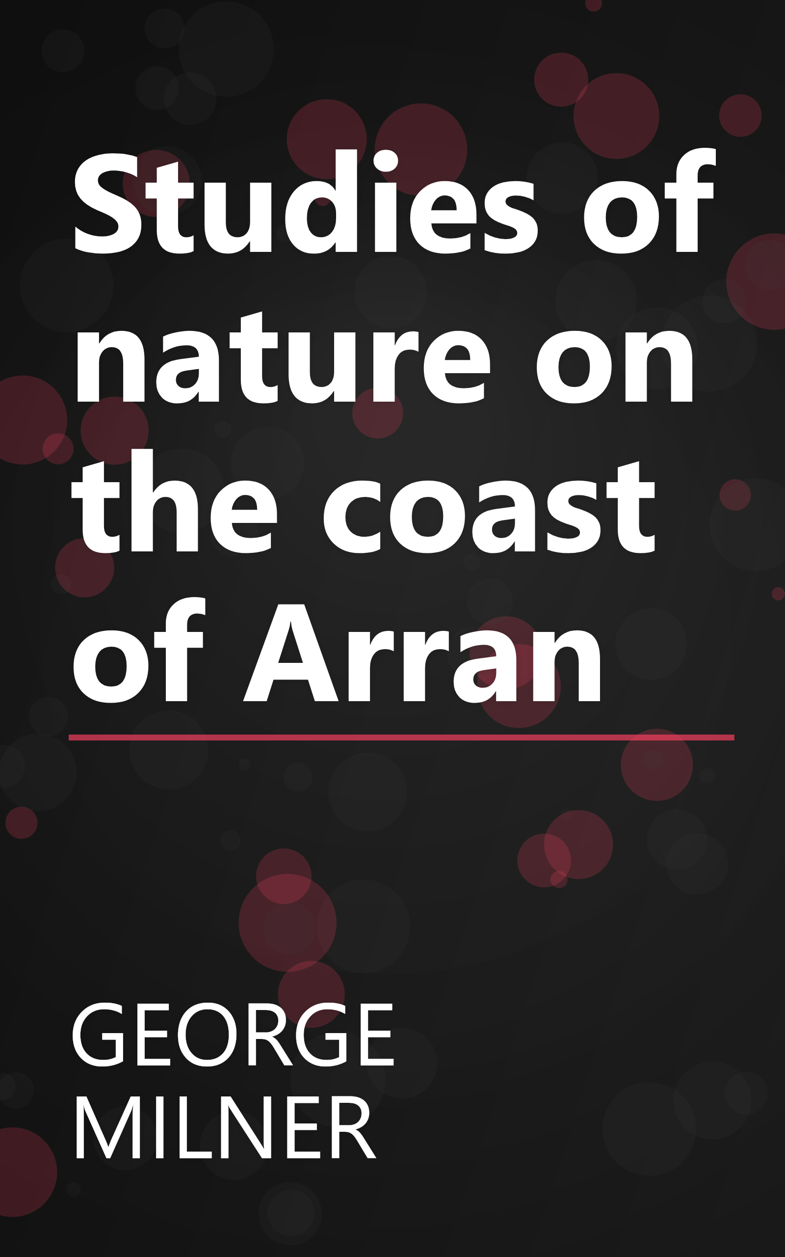 Studies of nature on the coast of Arran book cover