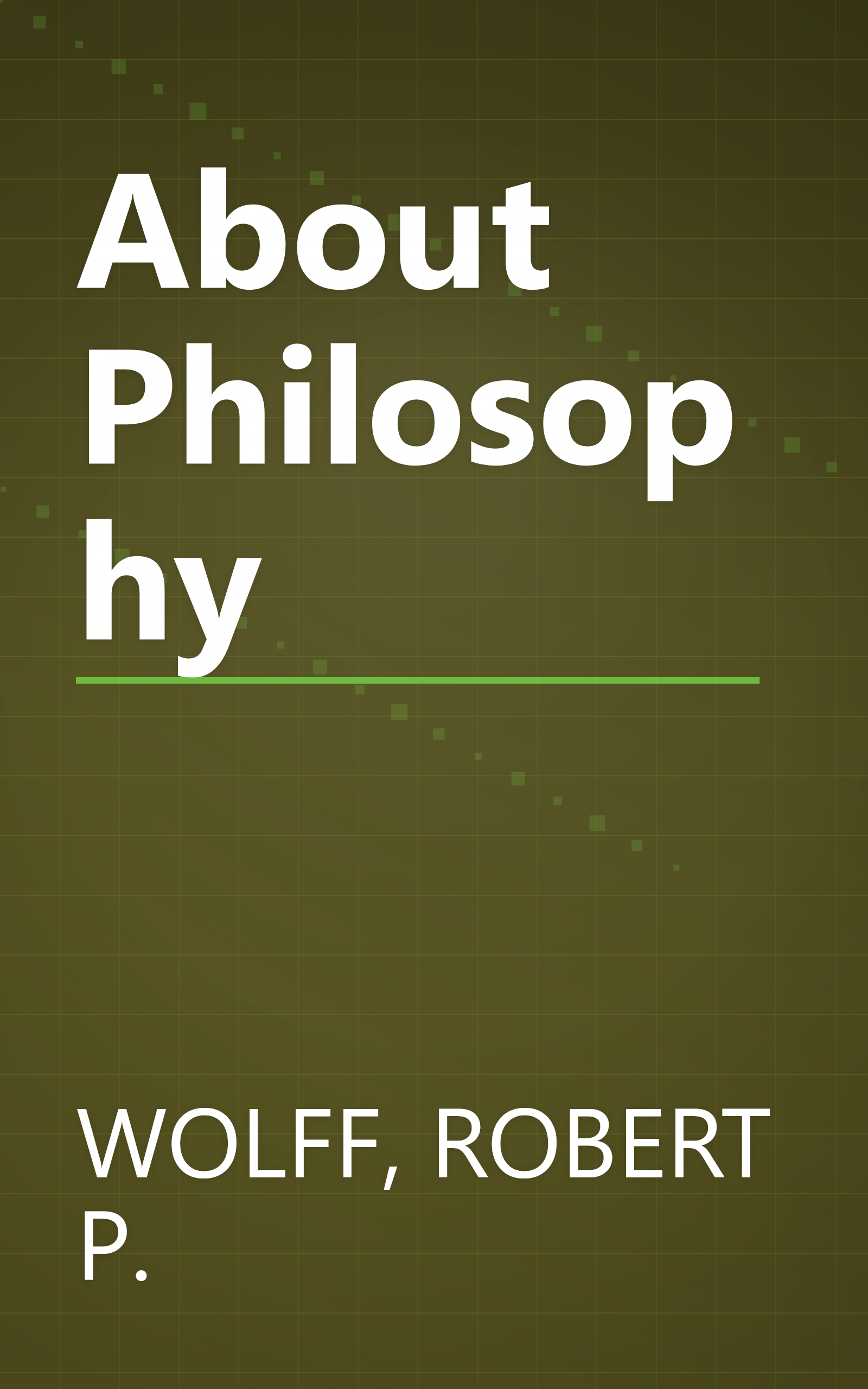 About Philosophy book cover