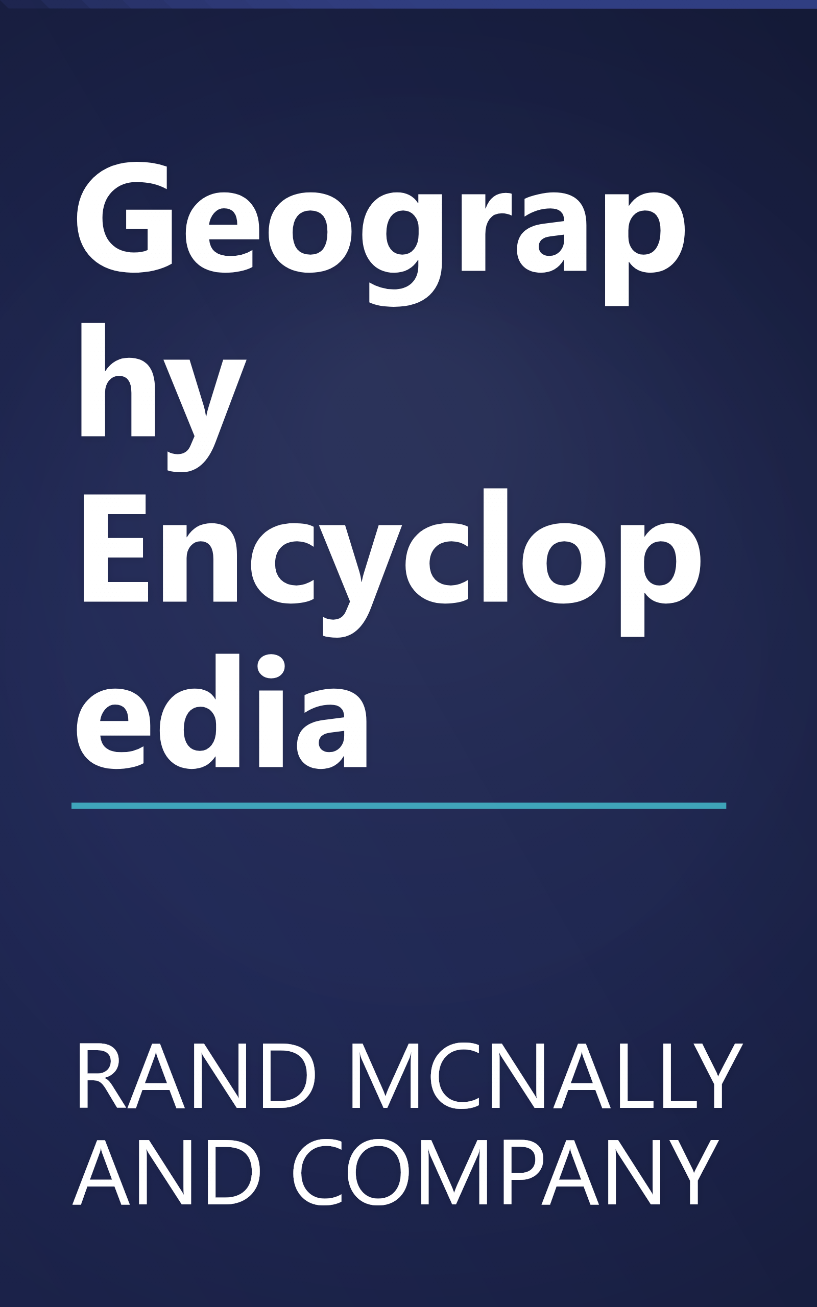 Geography Encyclopedia book cover