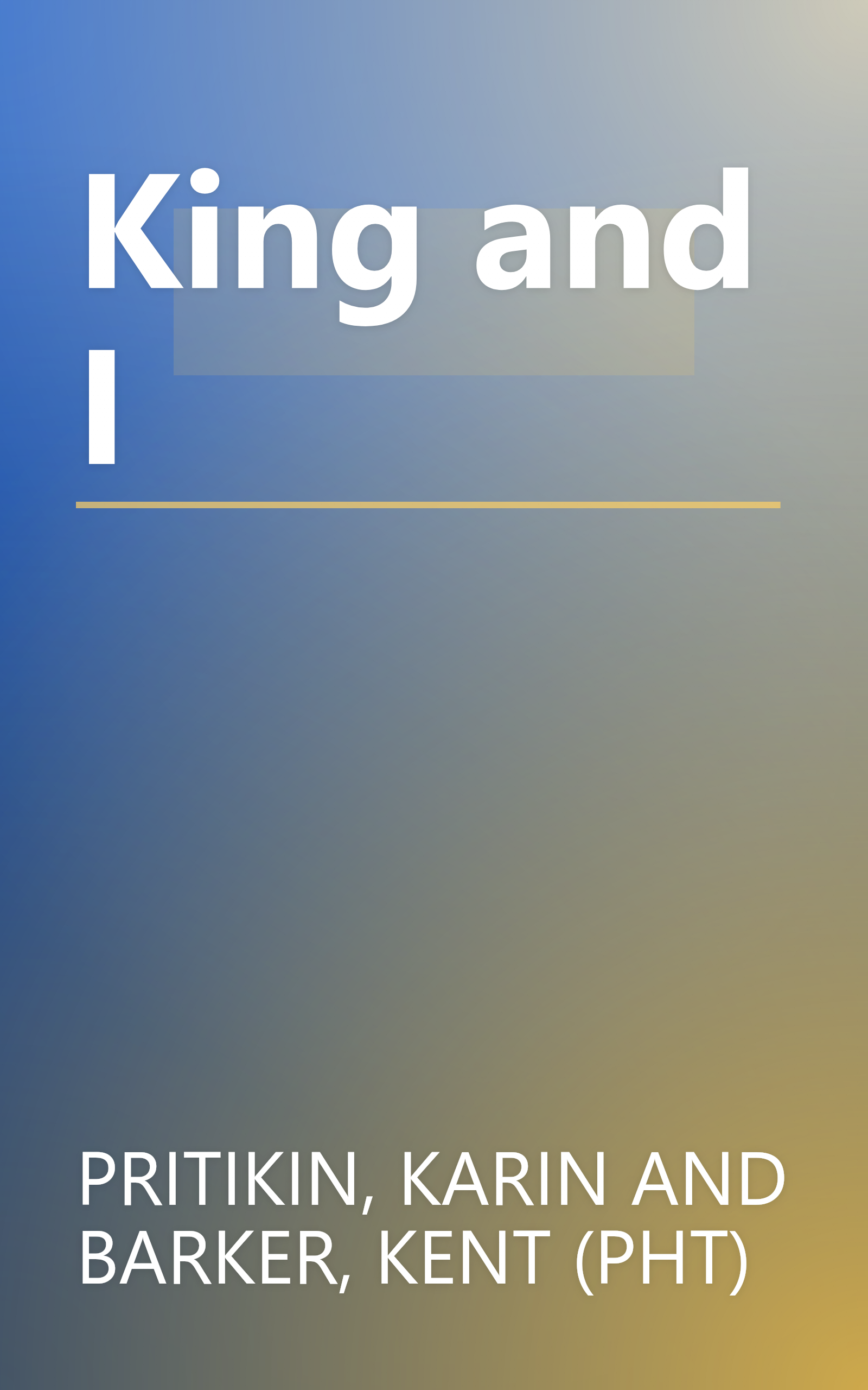 King and I book cover