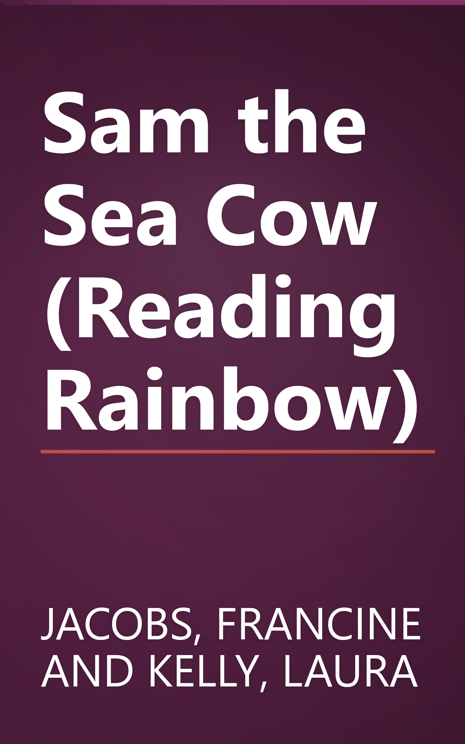 Sam the Sea Cow (Reading Rainbow) book cover