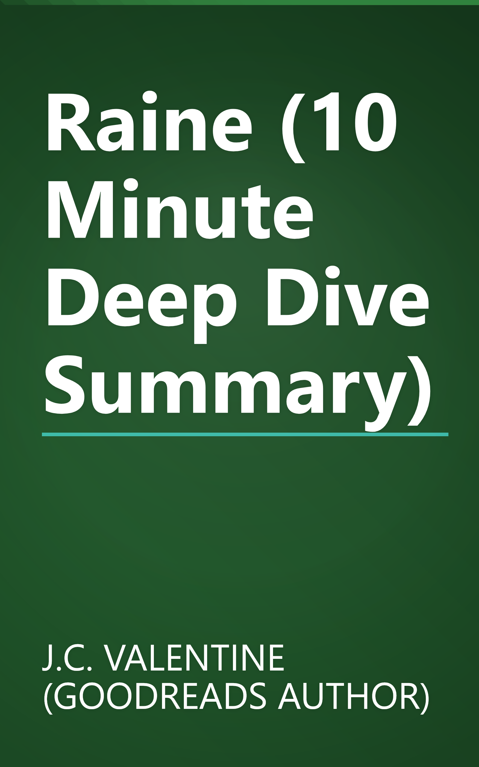 Raine (10 Minute   Deep Dive Summary) book cover