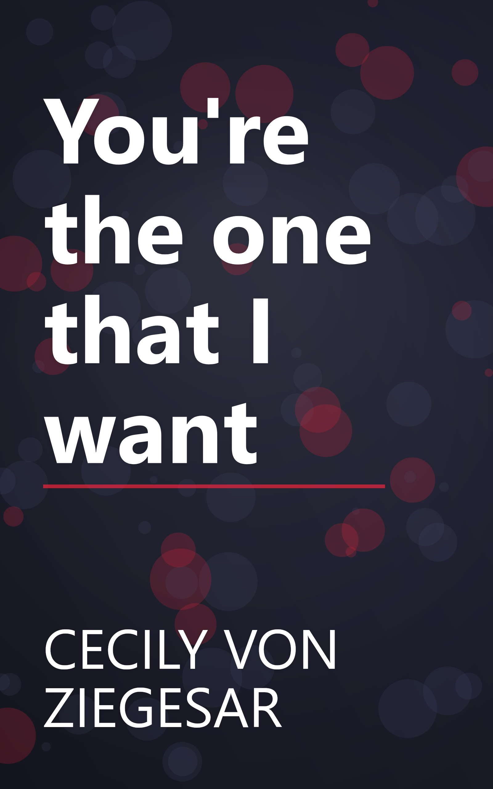 You're the one that I want book cover