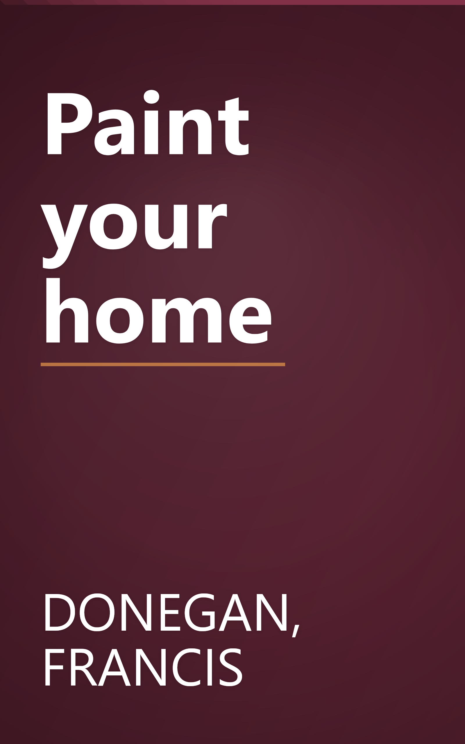 Paint your home book cover