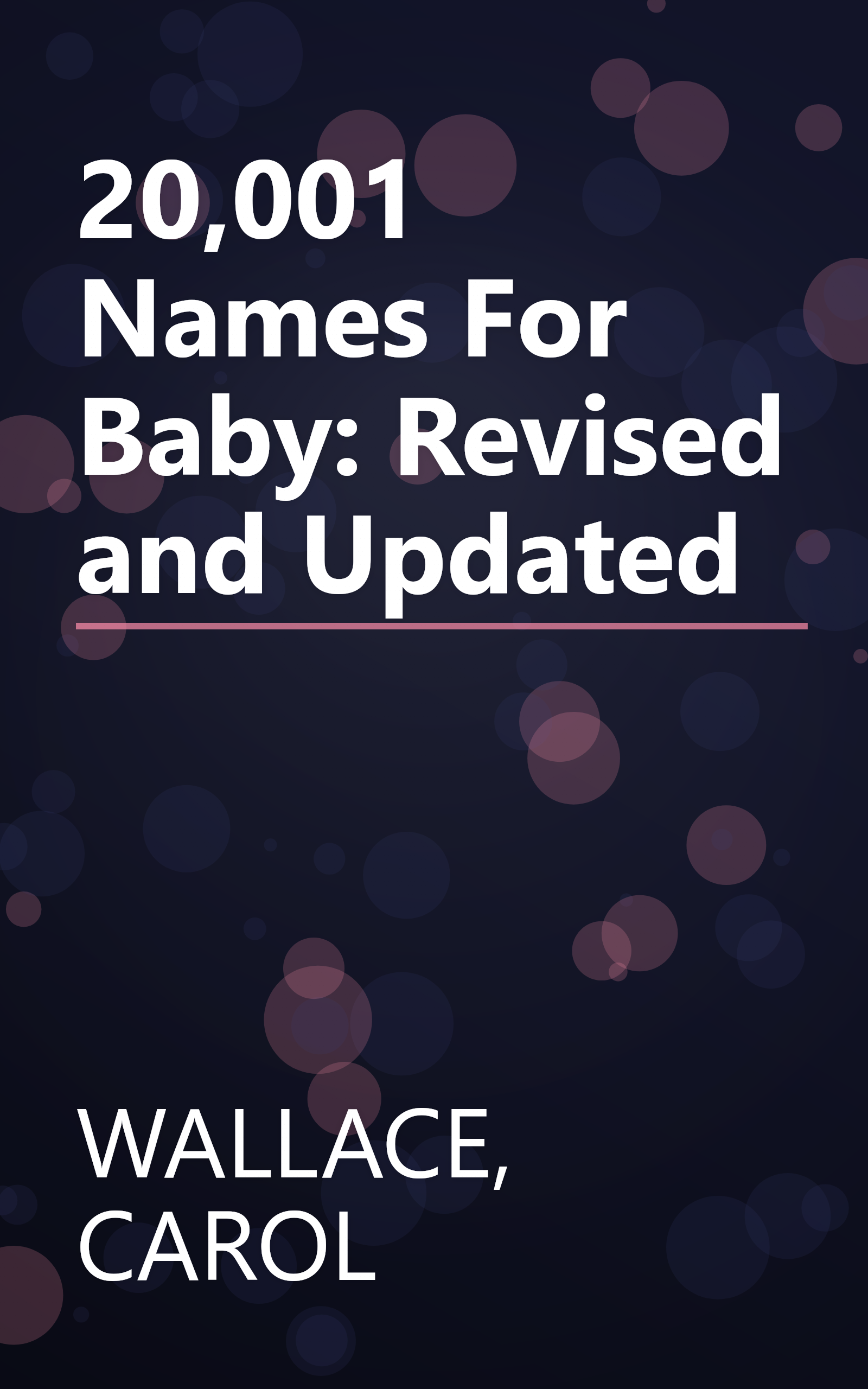 20,001 Names For Baby: Revised and Updated book cover