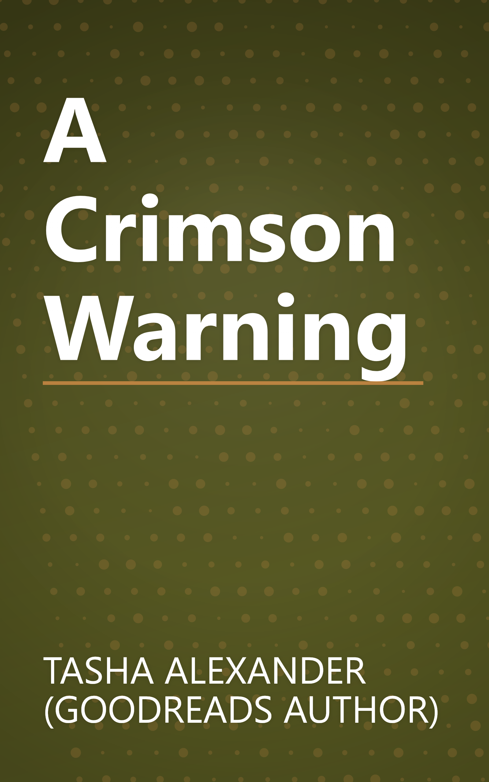 A Crimson Warning book cover