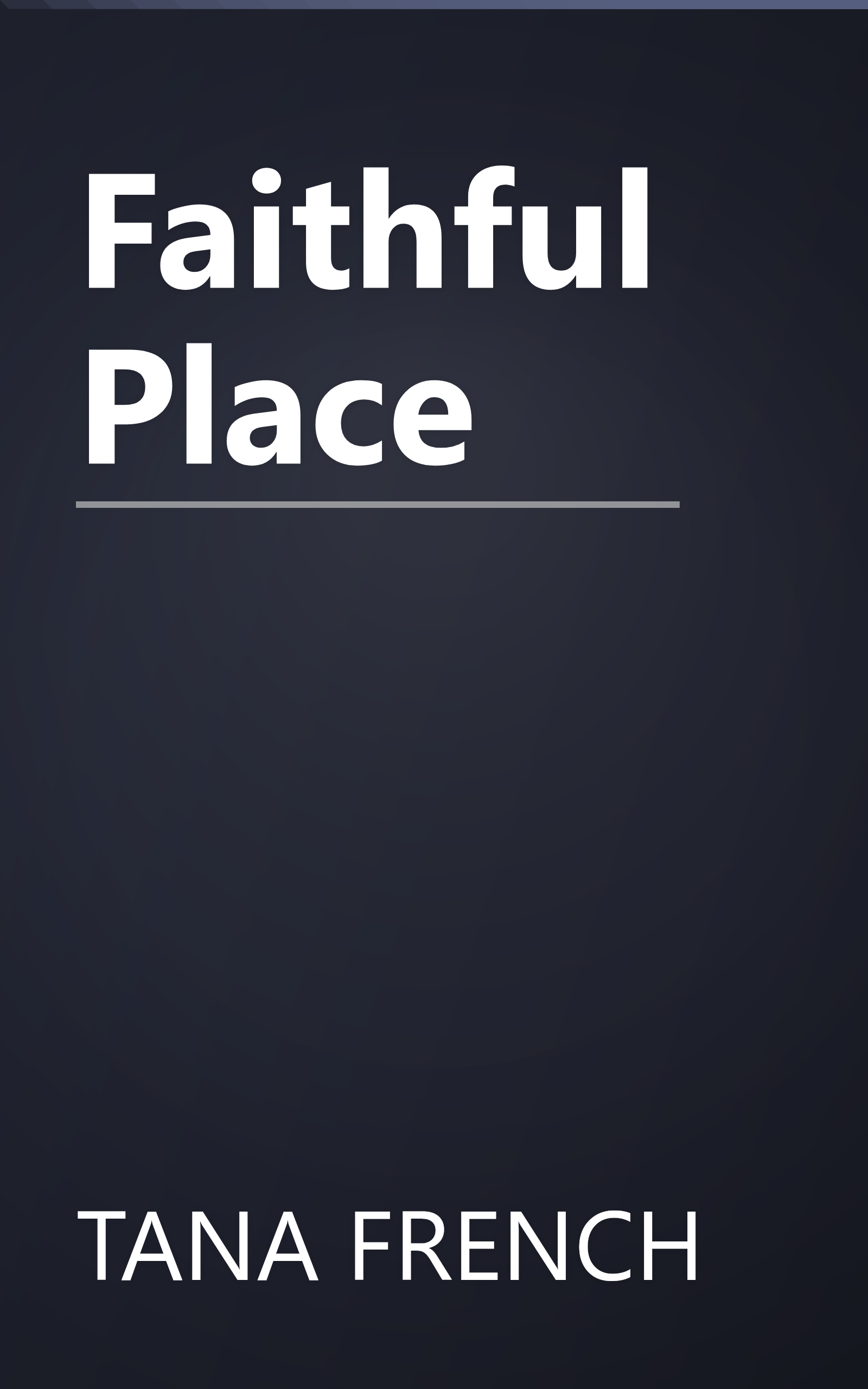 Faithful Place book cover